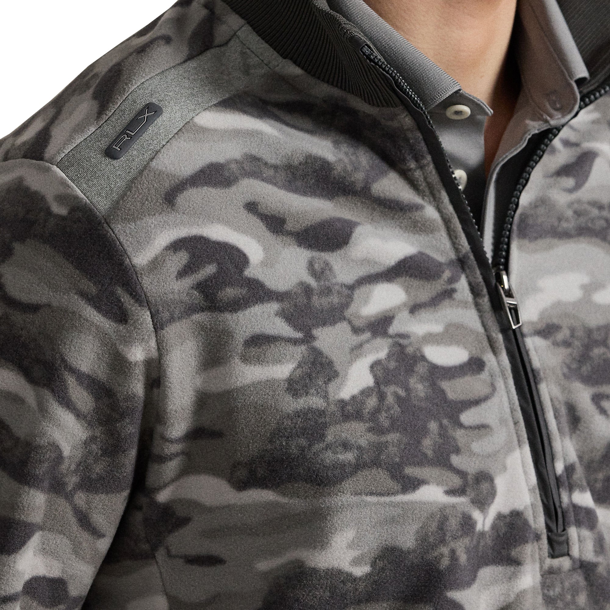 RLX Ralph Golf Camo Fleece 1/2 Zip Pullover - Dawn Camo 001 - 785A96301 ...