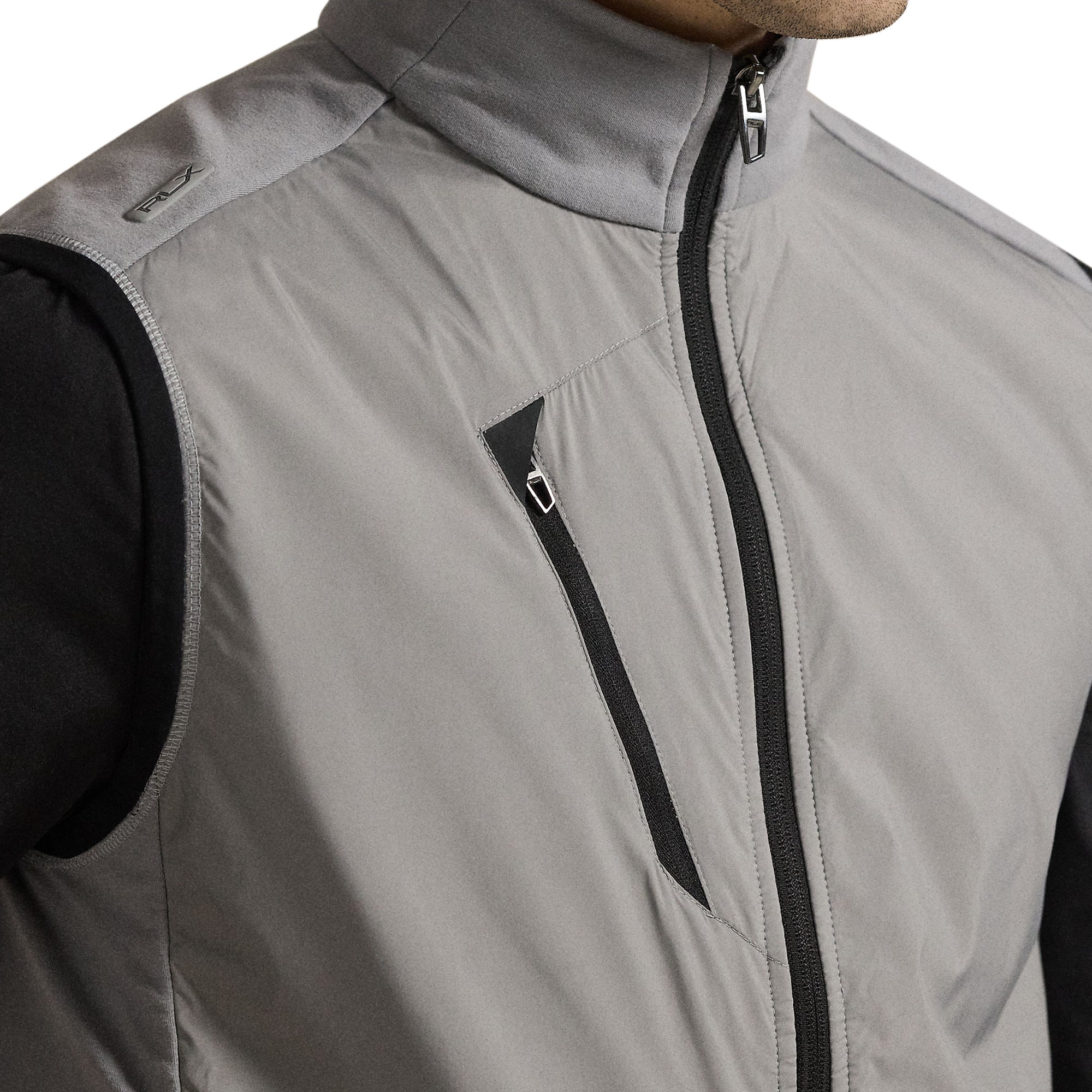 RLX Ralph Lauren Hybrid Full Zip Vest - Peak Grey 002 - 785A96835-002 ...