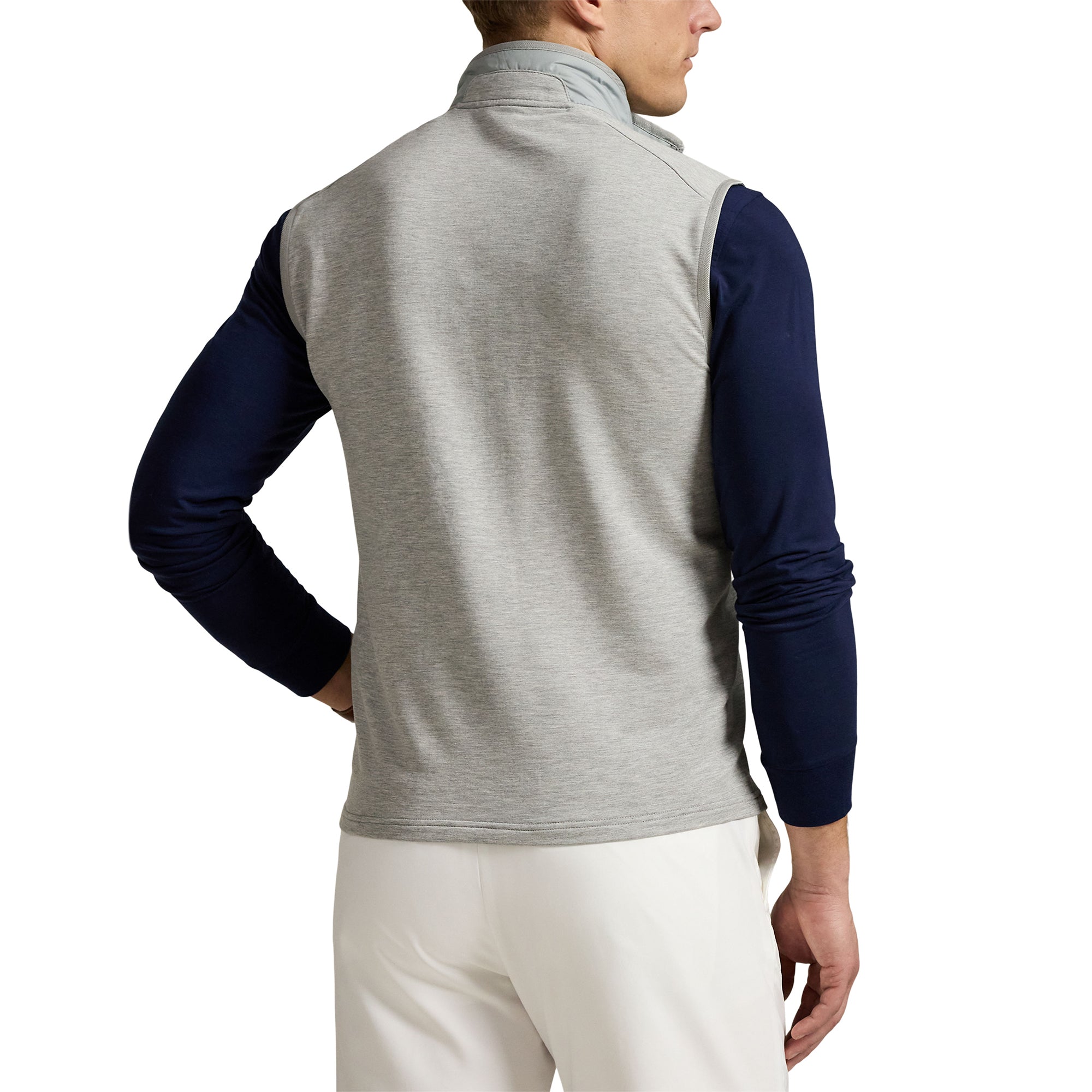 RLX Ralph Lauren Hybrid Full Zip Vest - Andover Heather 002 - 785A70689 ...