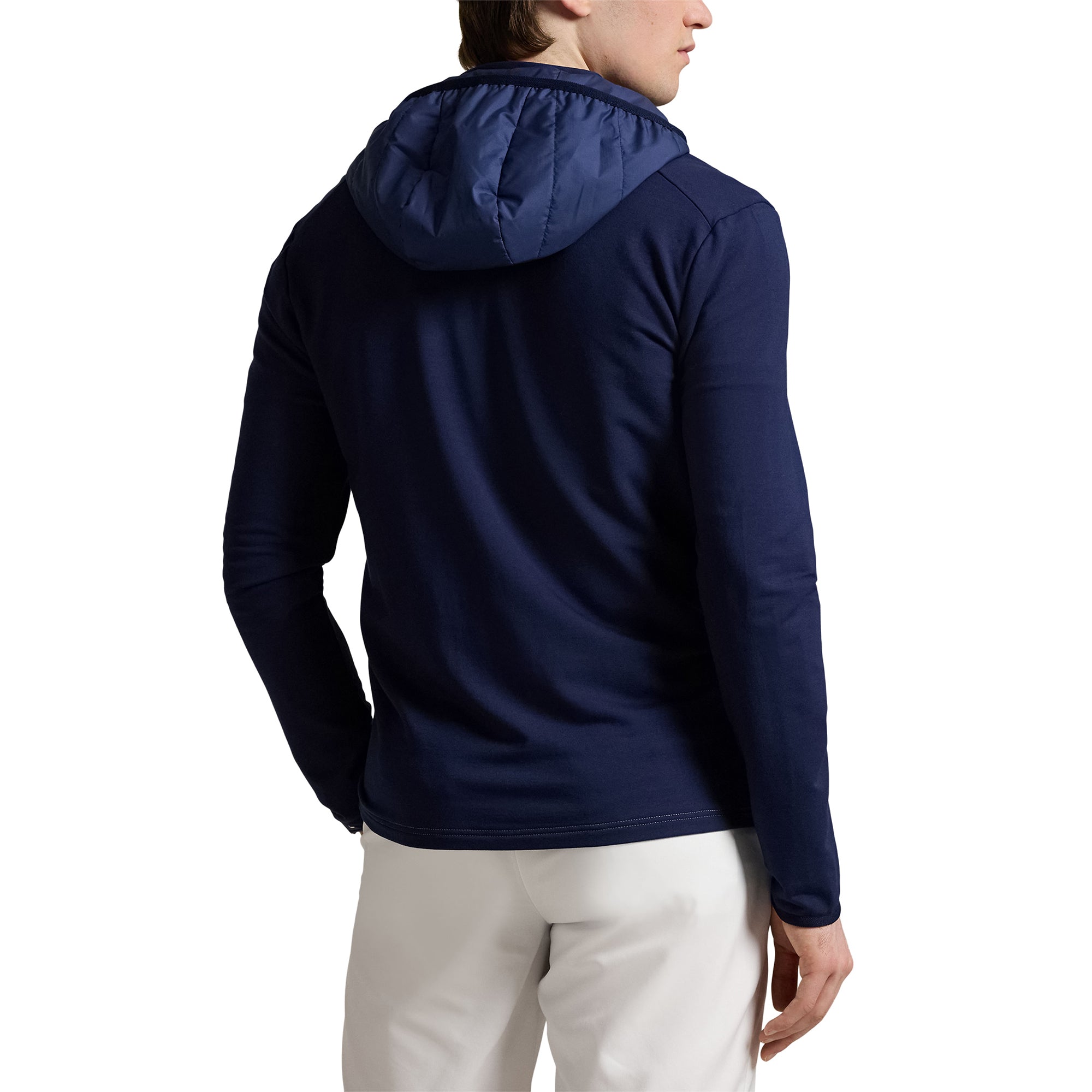 RLX Ralph Lauren Hybrid Hooded Jacket - Refined Navy/Classic Khaki 002 - 785A70688-002 - Function18