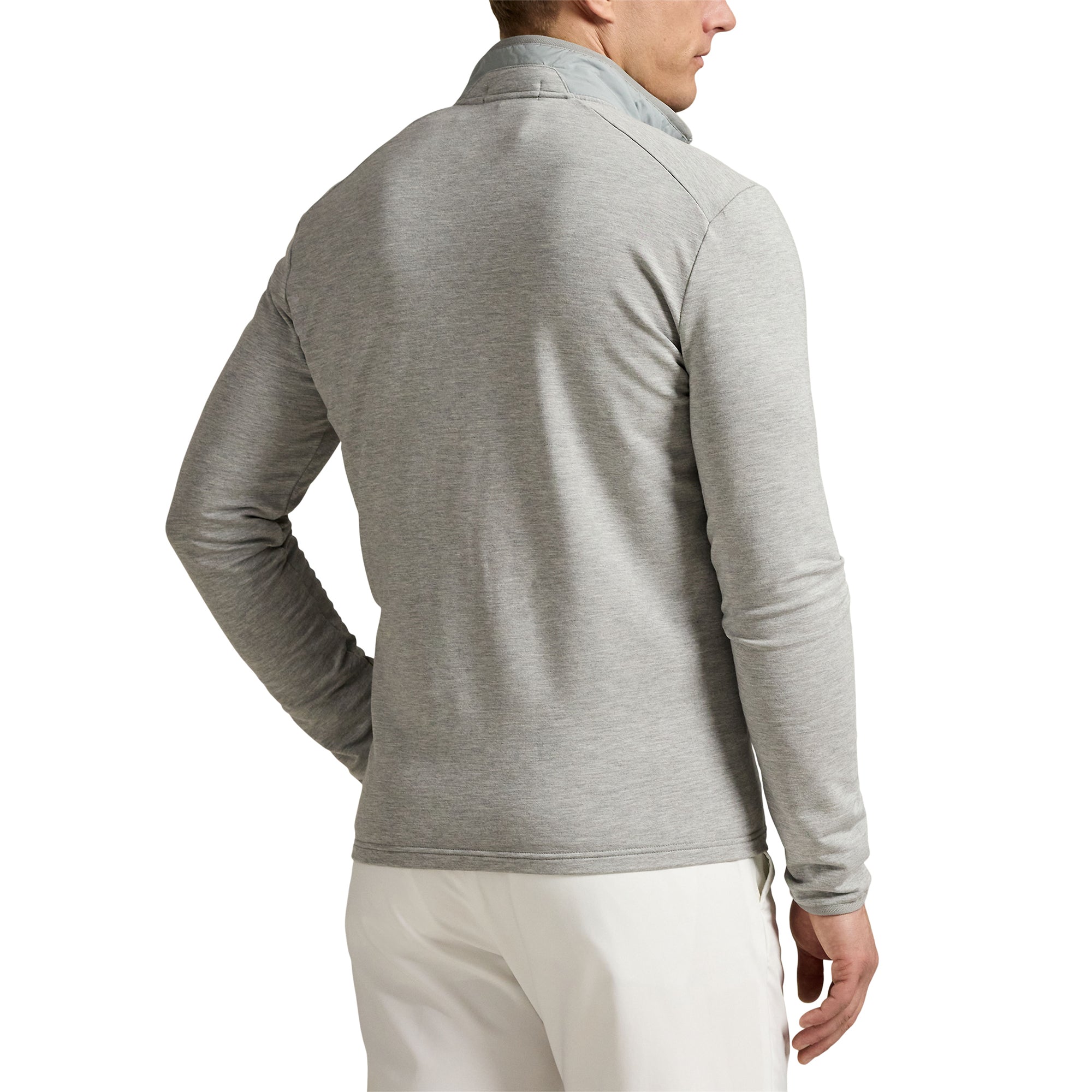 RLX Ralph Lauren Hybrid Mock Neck Jacket - Andover Heather 002 ...