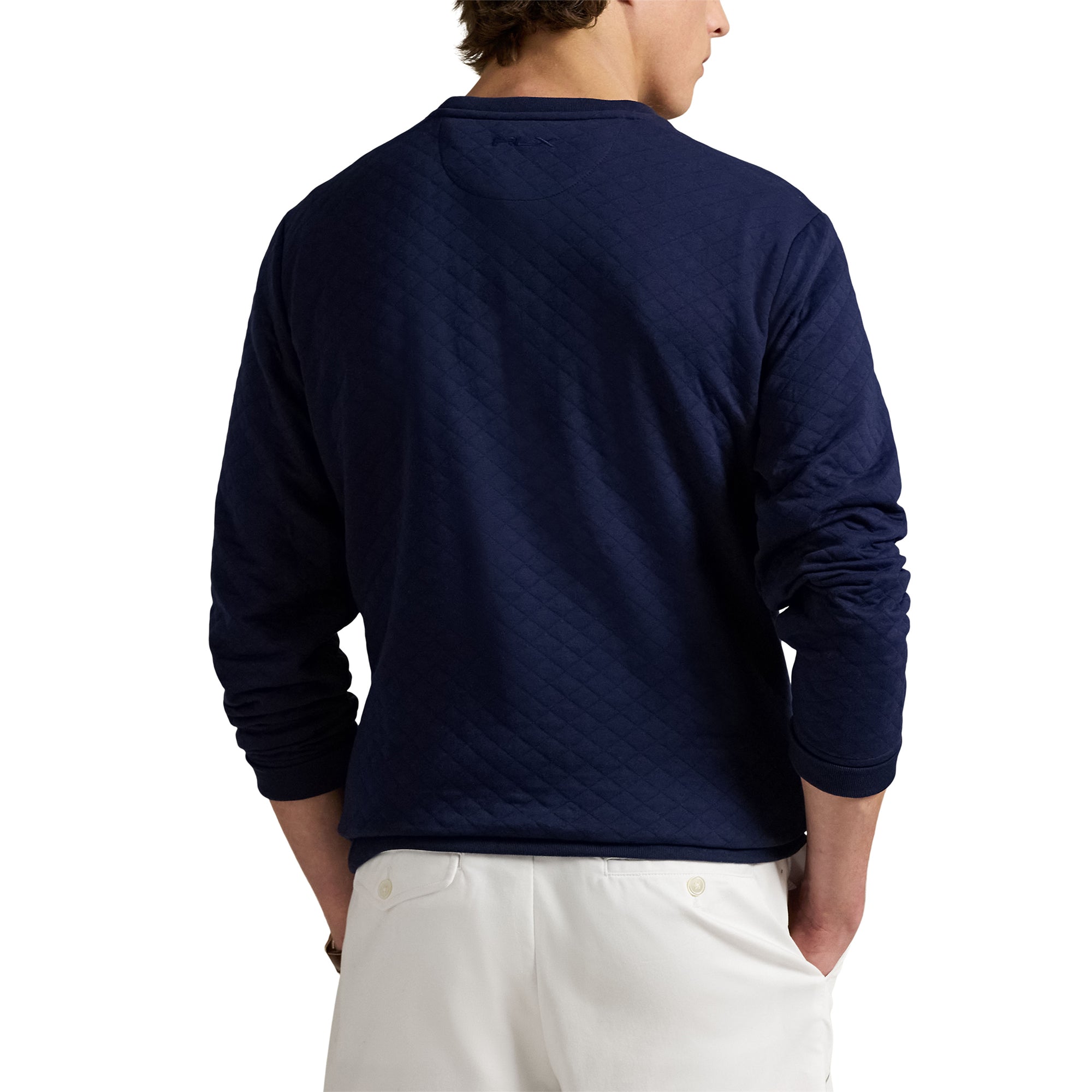 RLX Ralph Lauren Quilted Double Knit Crew Neck - Refined Navy 002 ...