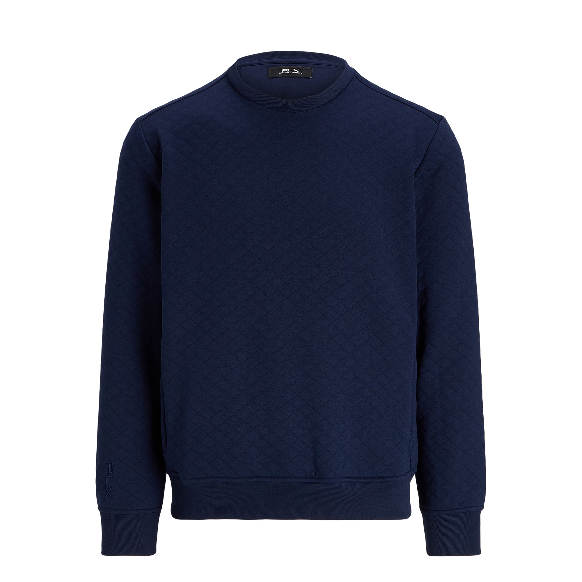 RLX Ralph Lauren Quilted Double Knit Crew Neck - Refined Navy 002 ...