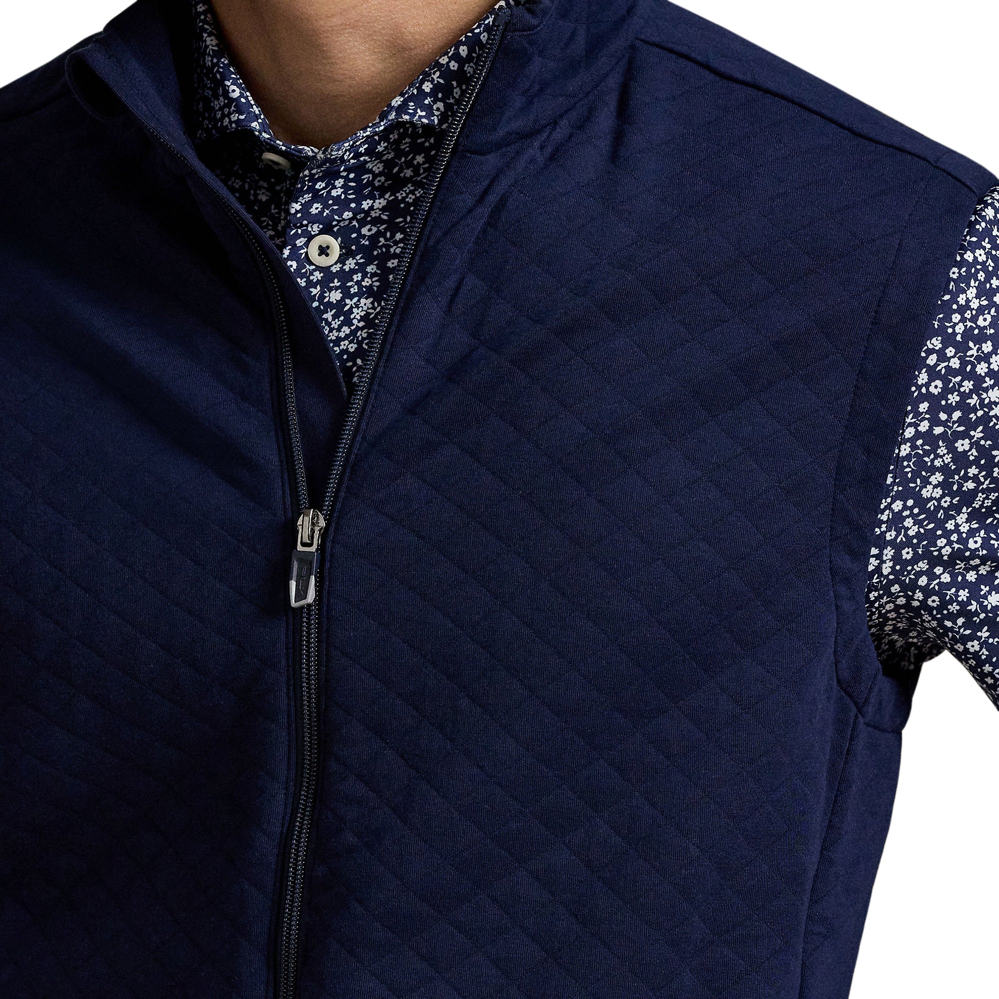 RLX Ralph Lauren Quilted Double Knit Vest - Refined Navy 002 ...