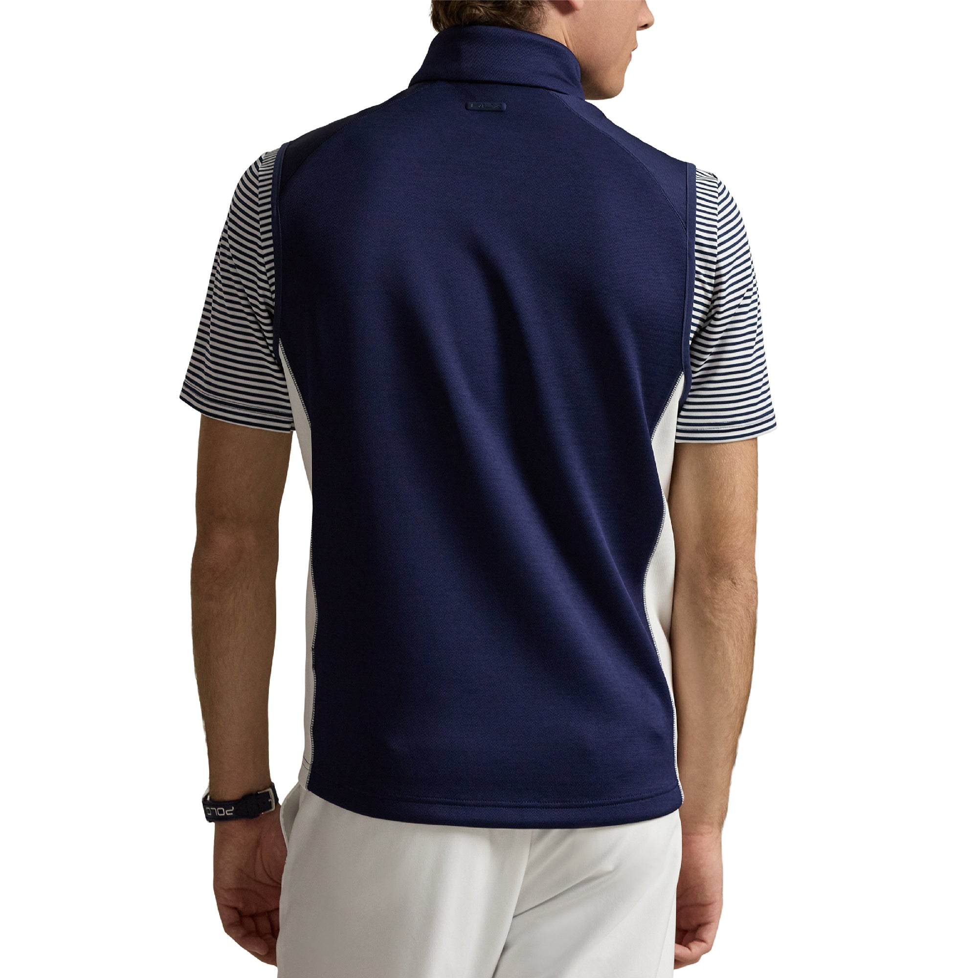 RLX Ralph Lauren Stretch Double Knit Full Zip Vest - Refined Navy 001 ...
