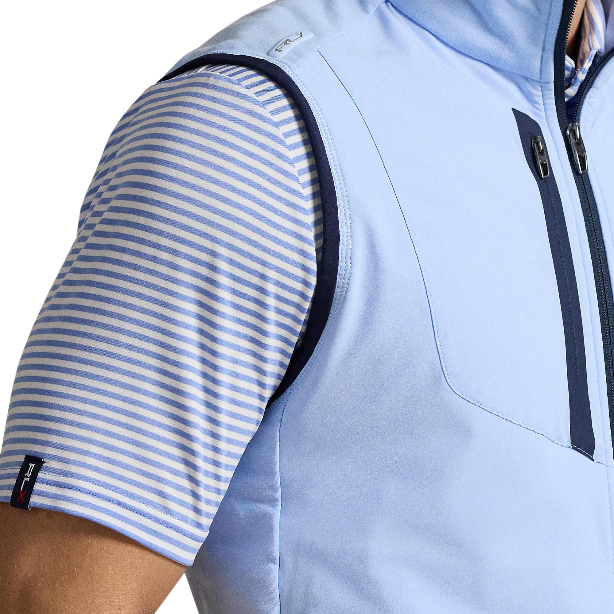 RLX Ralph Lauren Stretch Full Zip Vest - Office Blue 007 - 785A70685 ...