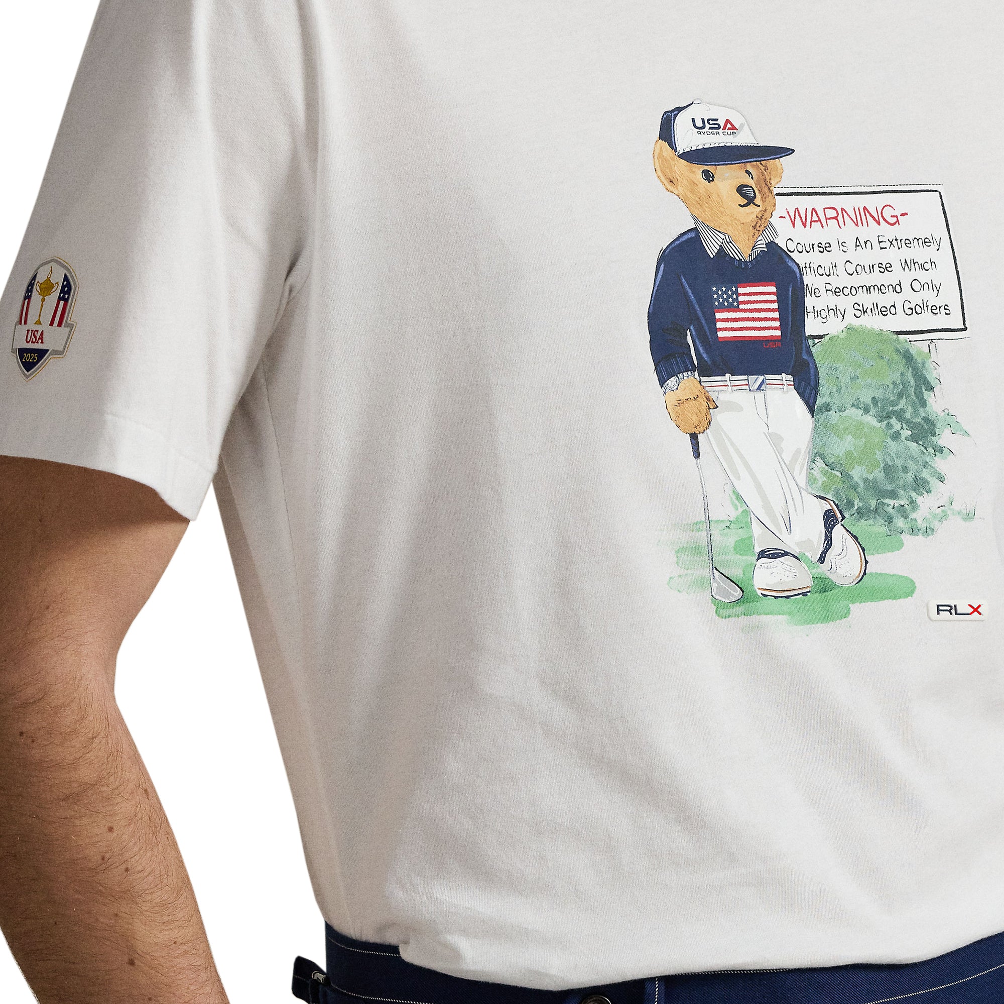 RLX Ralph Lauren US Ryder Cup 25 Bethpage Bear T-Shirt - White 001 ...