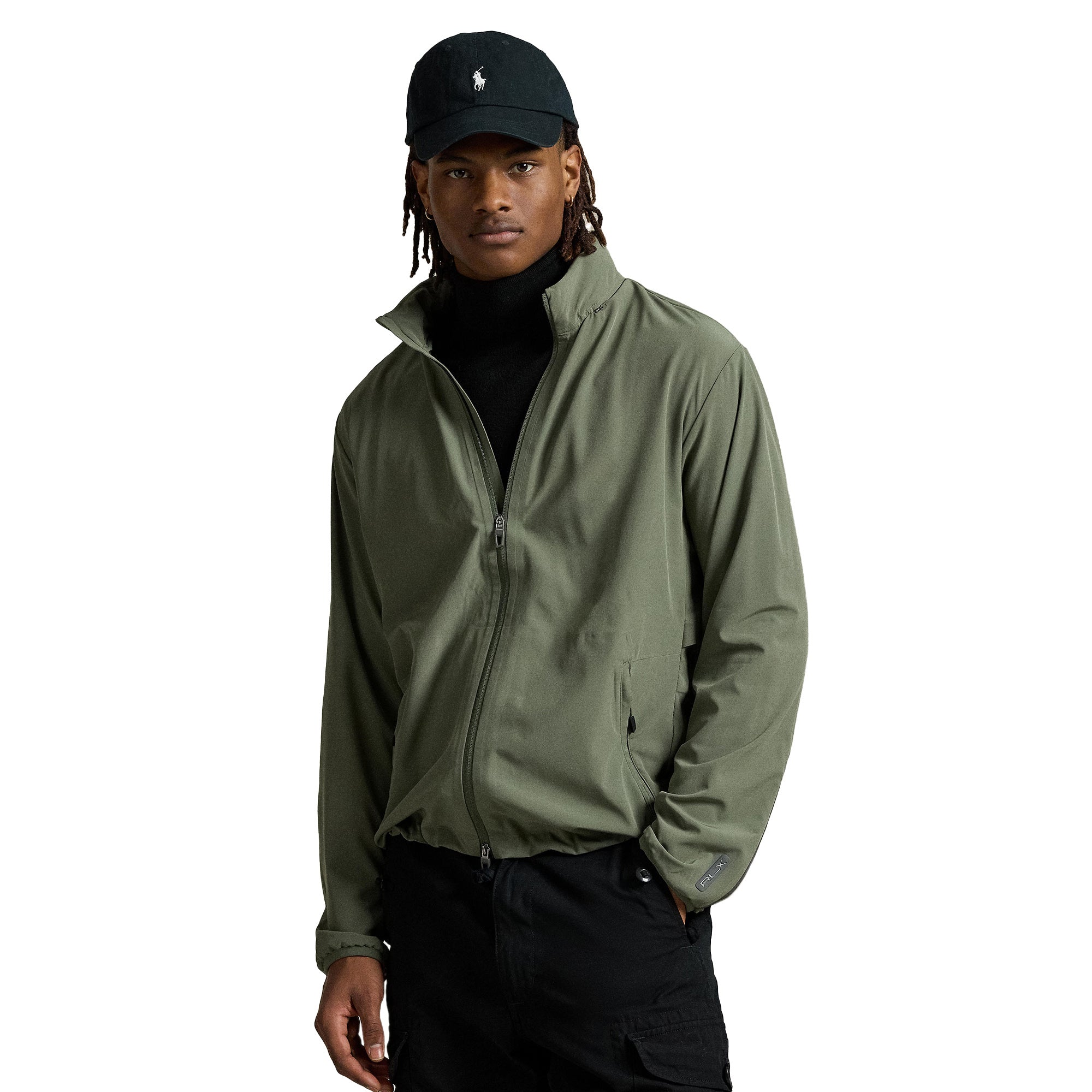 RLX Ralph Lauren Unlined Windbreaker Jacket - Fossil Green 003 ...