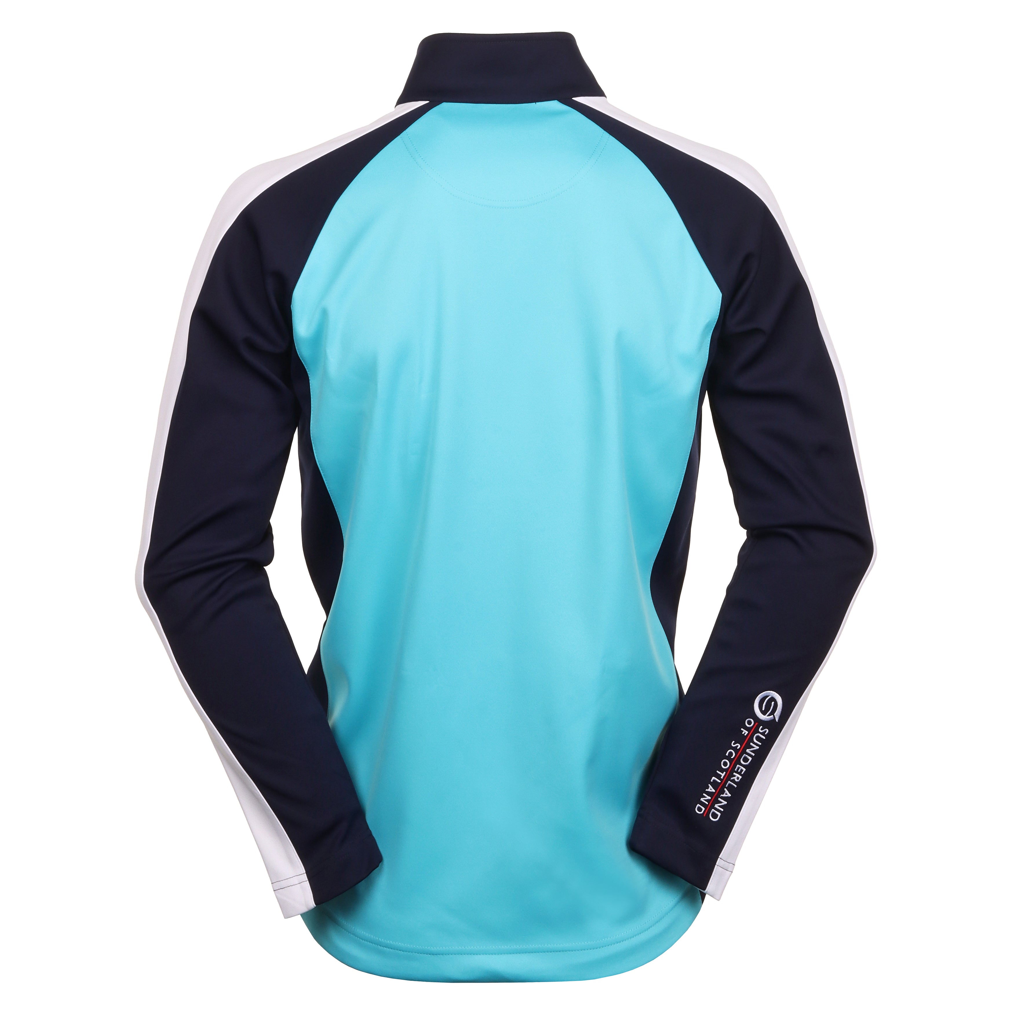 Sunderland Golf Aspen Zip Top - Aqua/Navy/White - SUNMM39-ASP-Aqua/Nvy ...