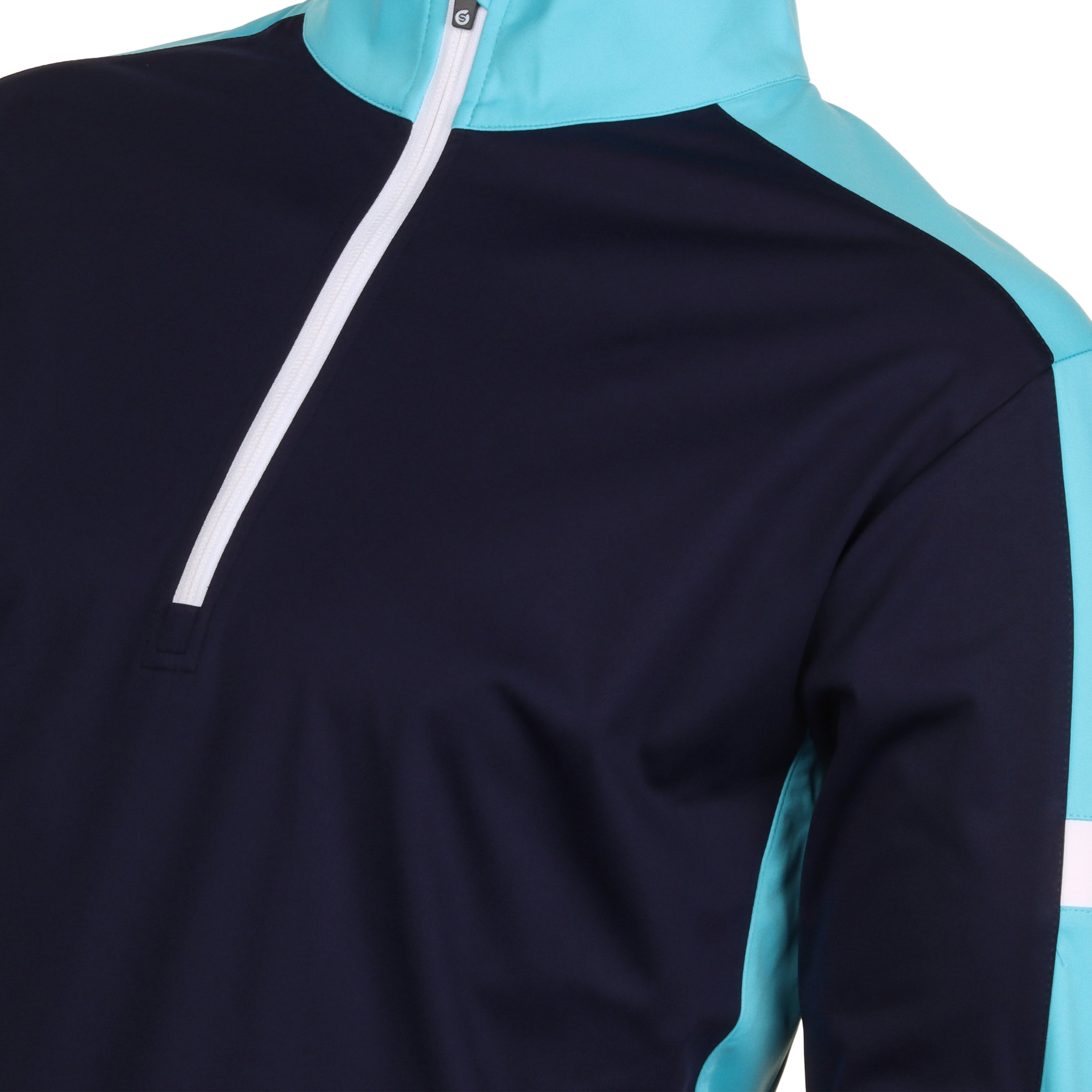 Sunderland Golf Nevada Zip Windshirt - Navy/Aqua/White - SUNMW86-Nev ...