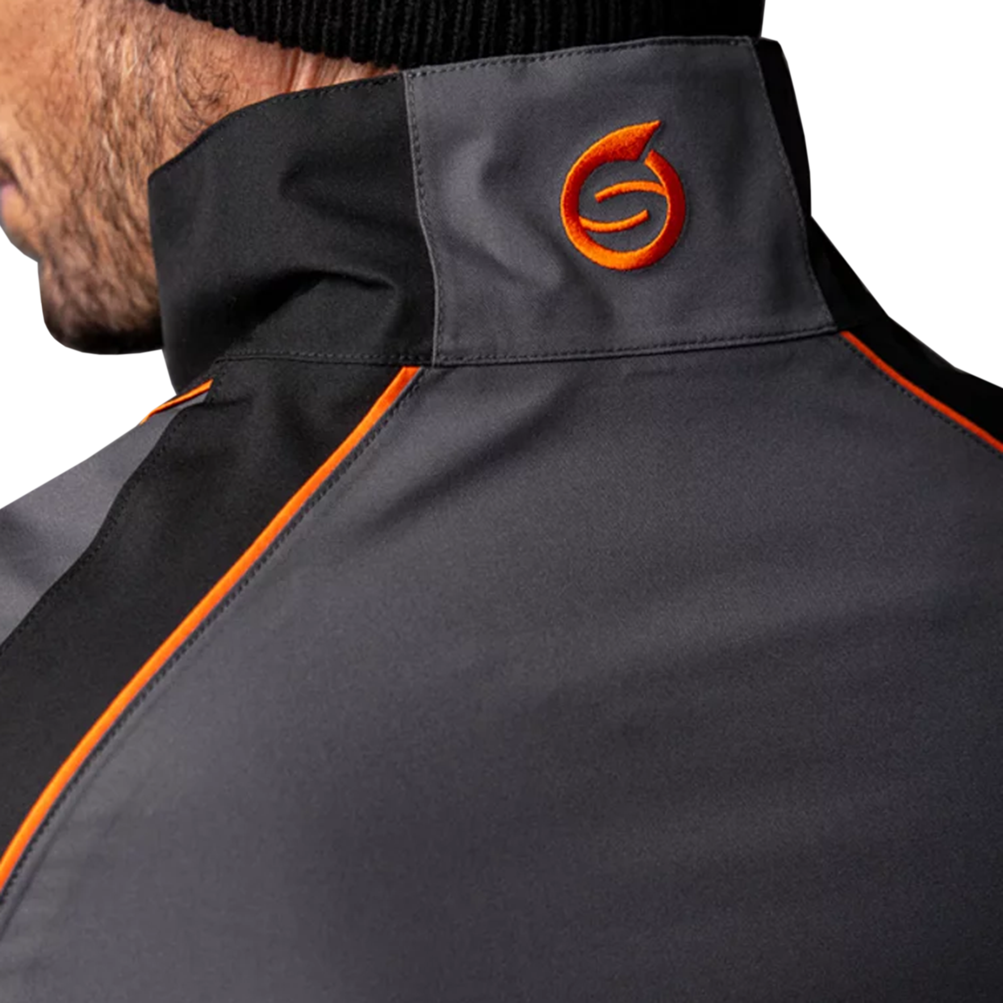 Sunderland Golf Typhoon Waterproof Jacket - Charcoal/Black/Inferno ...