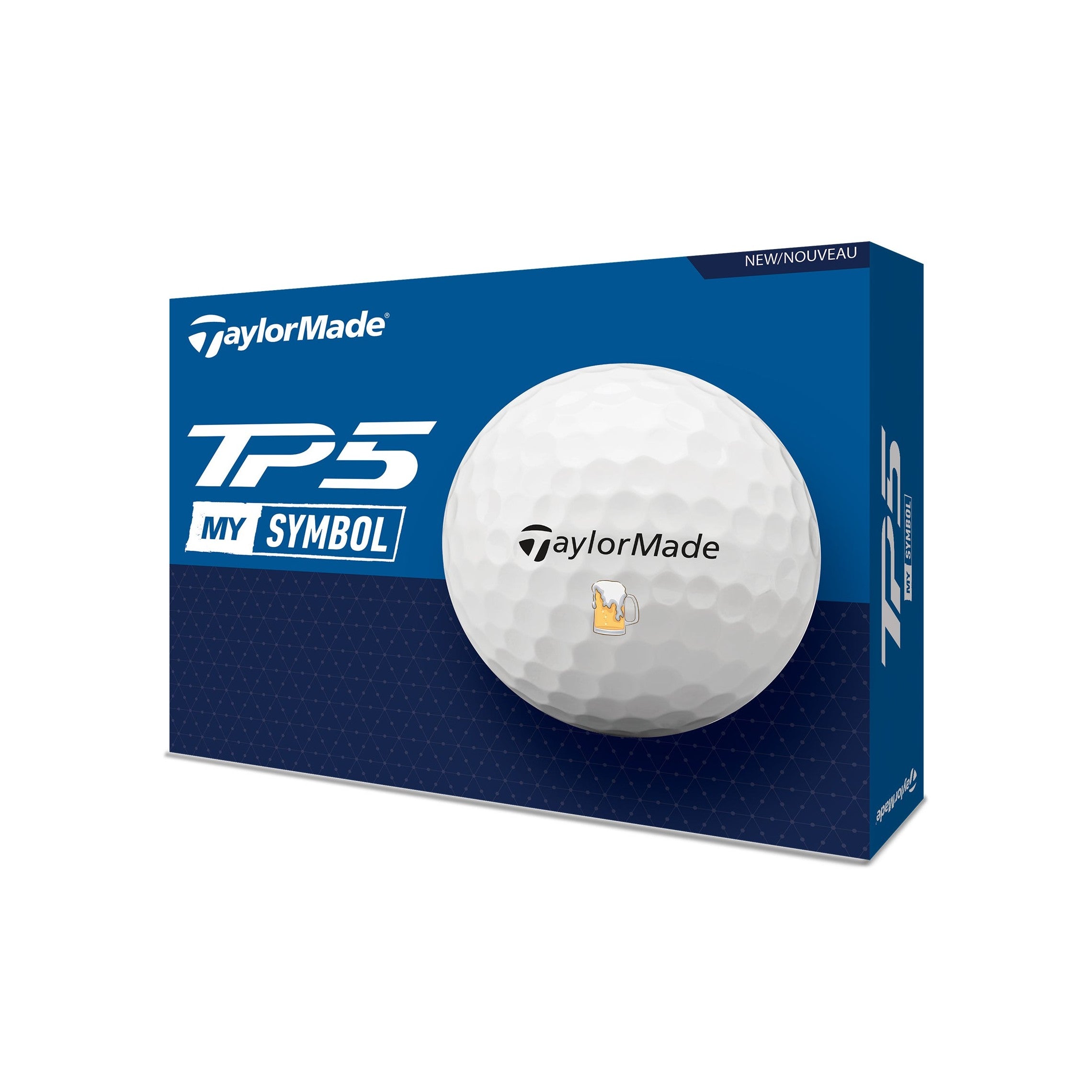 TaylorMade TP5 Beer Symbol Golf Balls 2024 - Dozen White | Function18