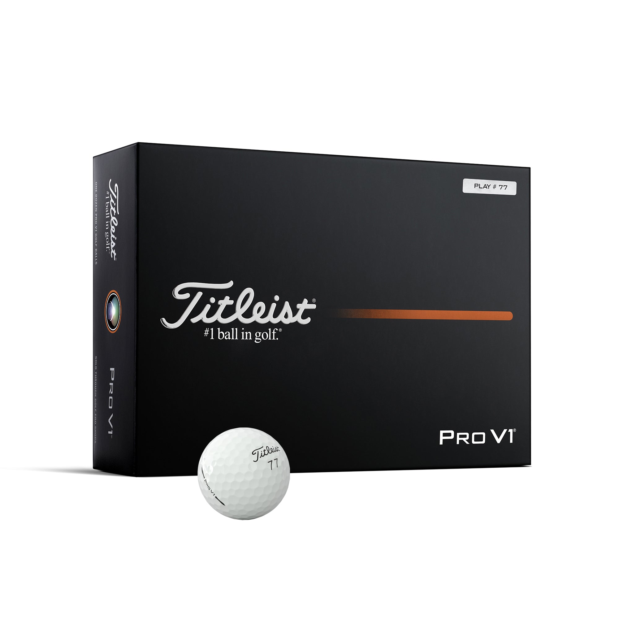Titleist Pro V1 Choose Your Number Golf Balls - White - T2029S-SPN ...