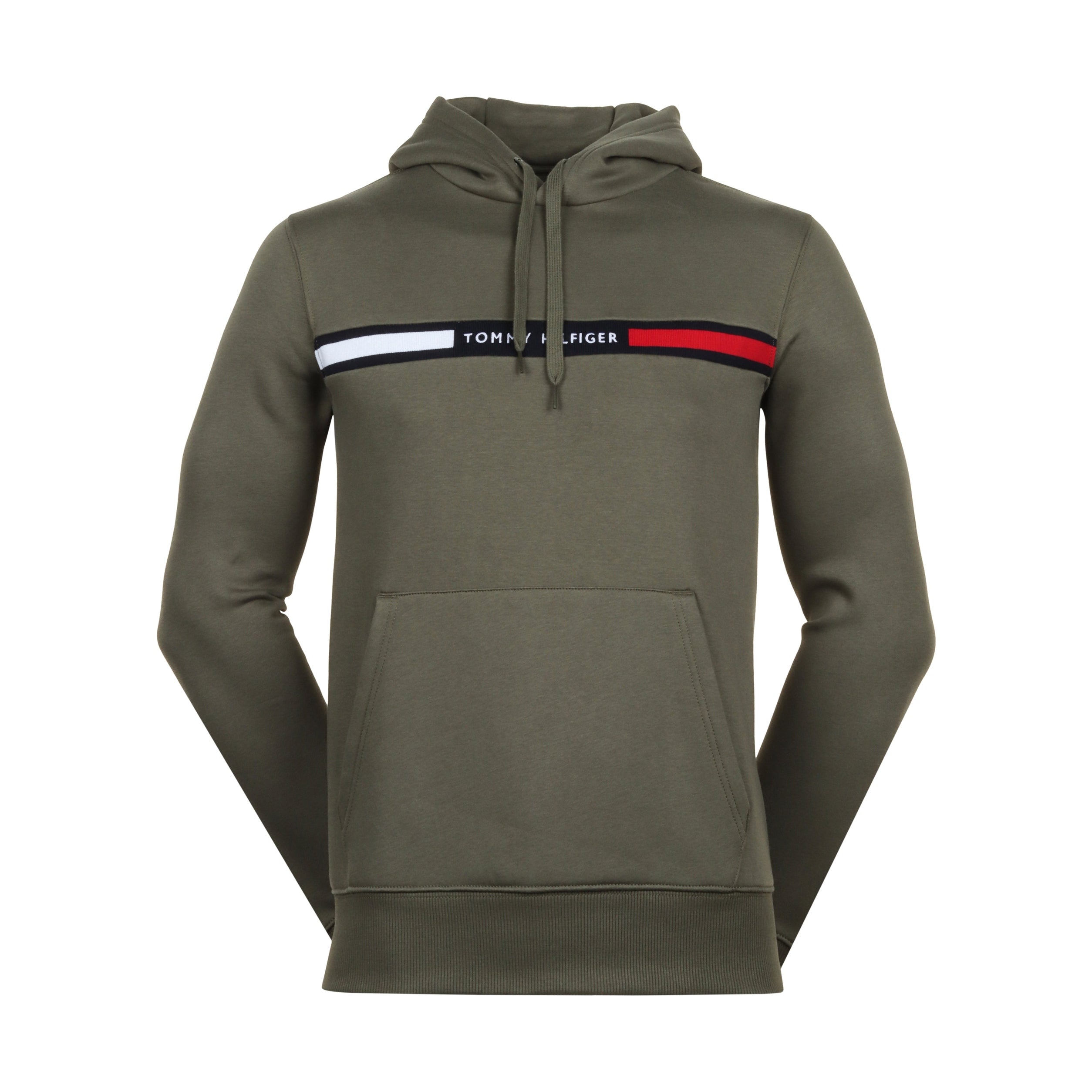 Tommy Hilfiger Chest Insert Hoodie MW0MW37361 Battle Green PLI | Function18