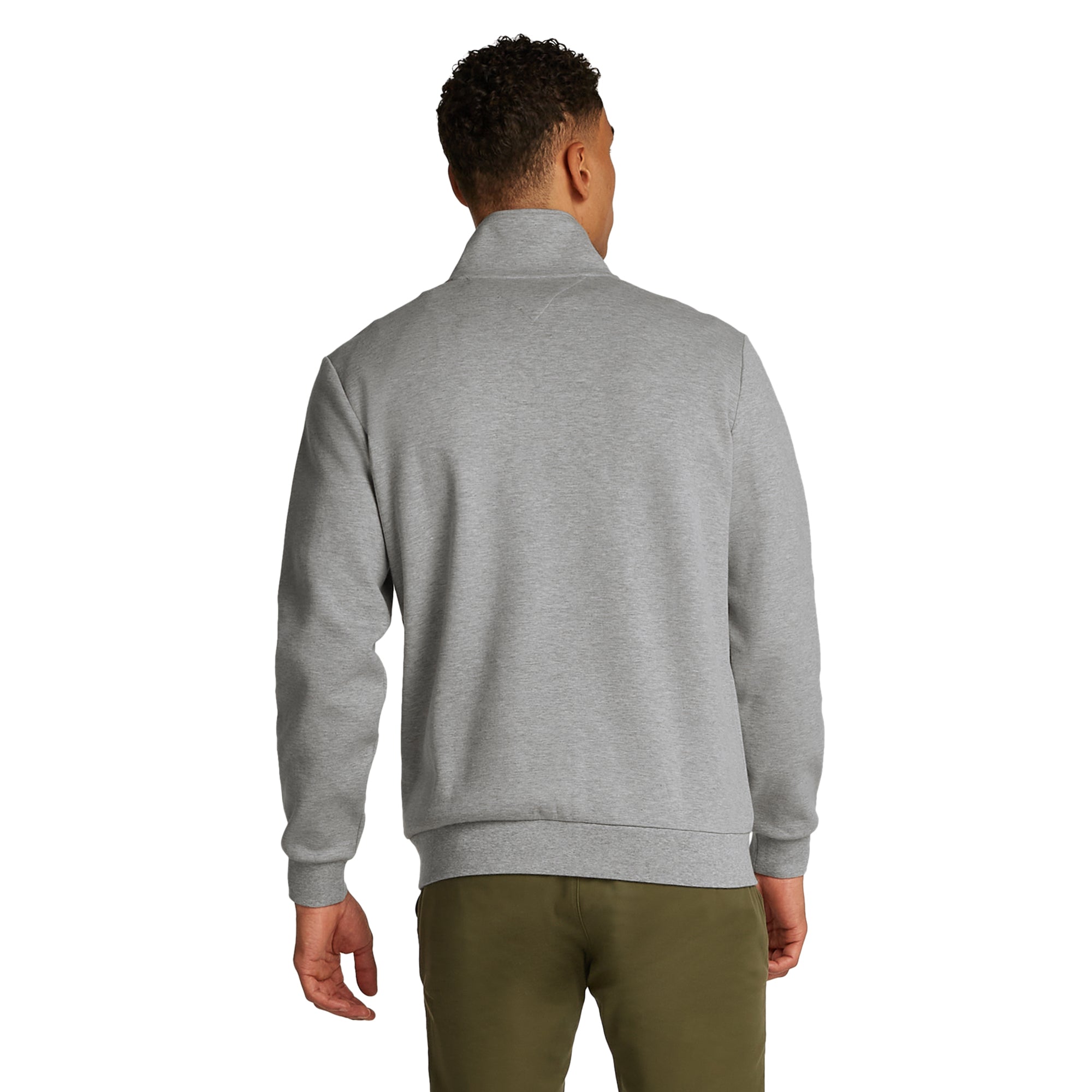 Tommy Hilfiger Essential Intechno 1/4 Zip - Light Grey Heather P01 ...