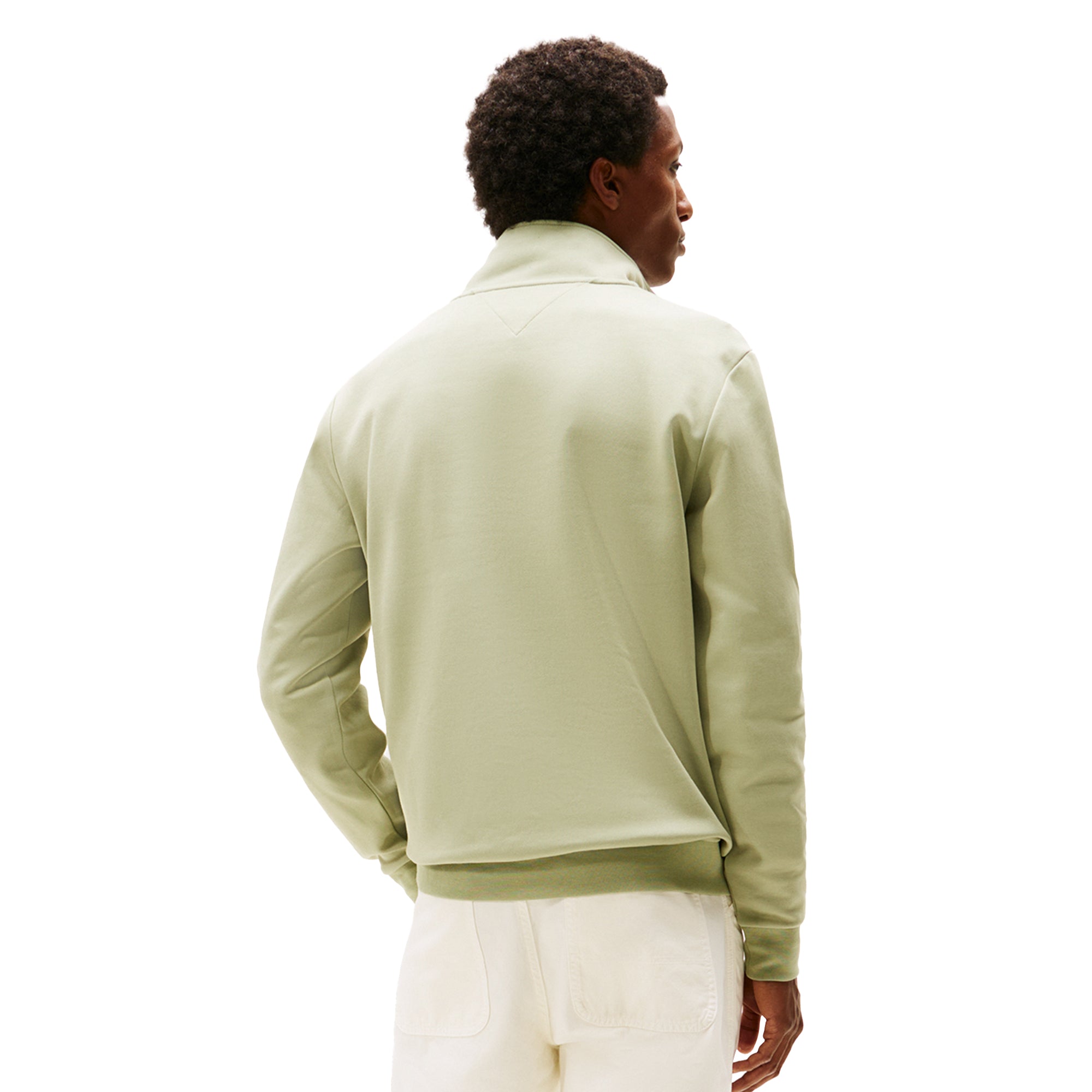 Tommy Hilfiger Essential Intechno 1/4 Zip - Earth Sage L9A - MW0MW36510 ...