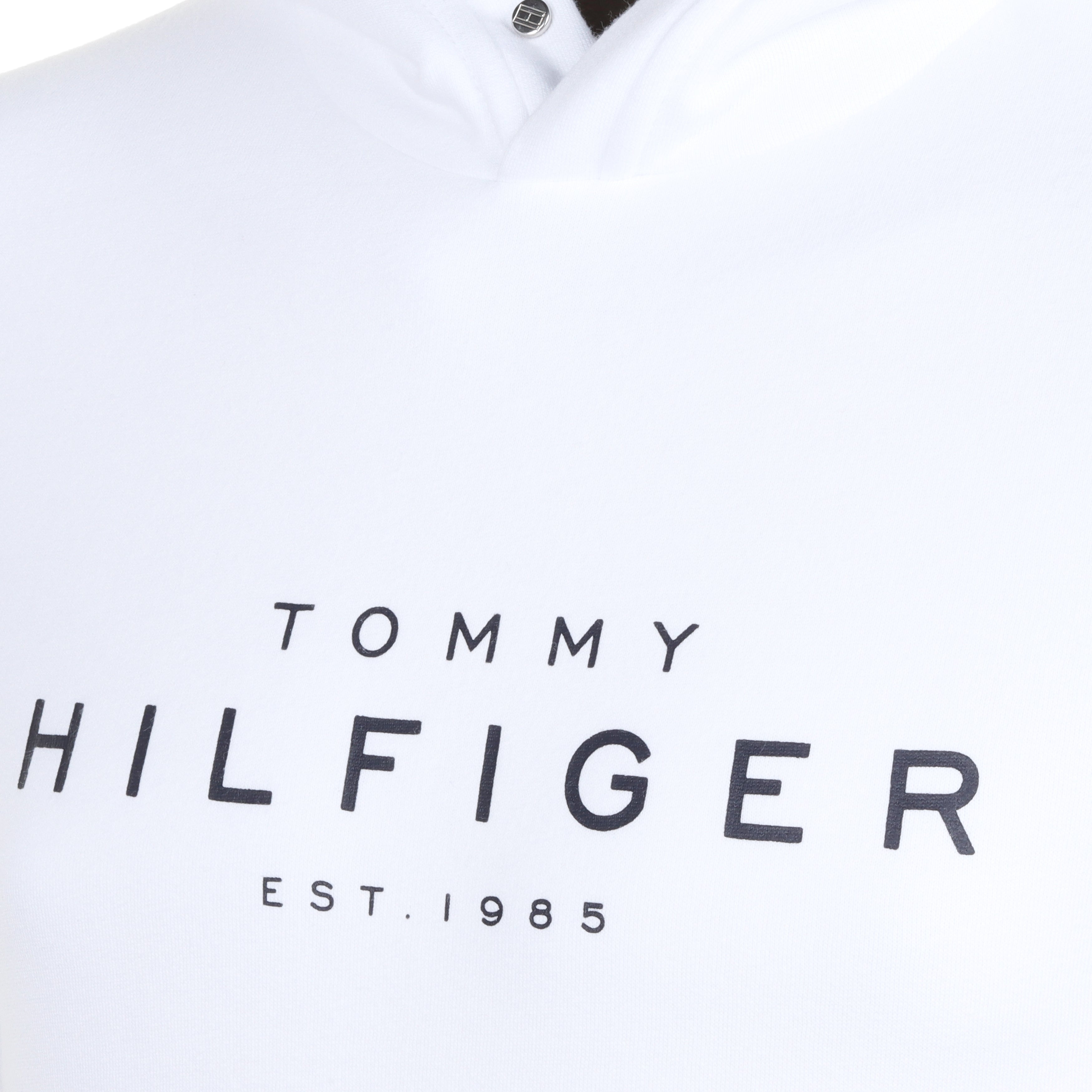 Tommy Hilfiger Fleece Hoodie MW0MW37455 White YBR | Function18