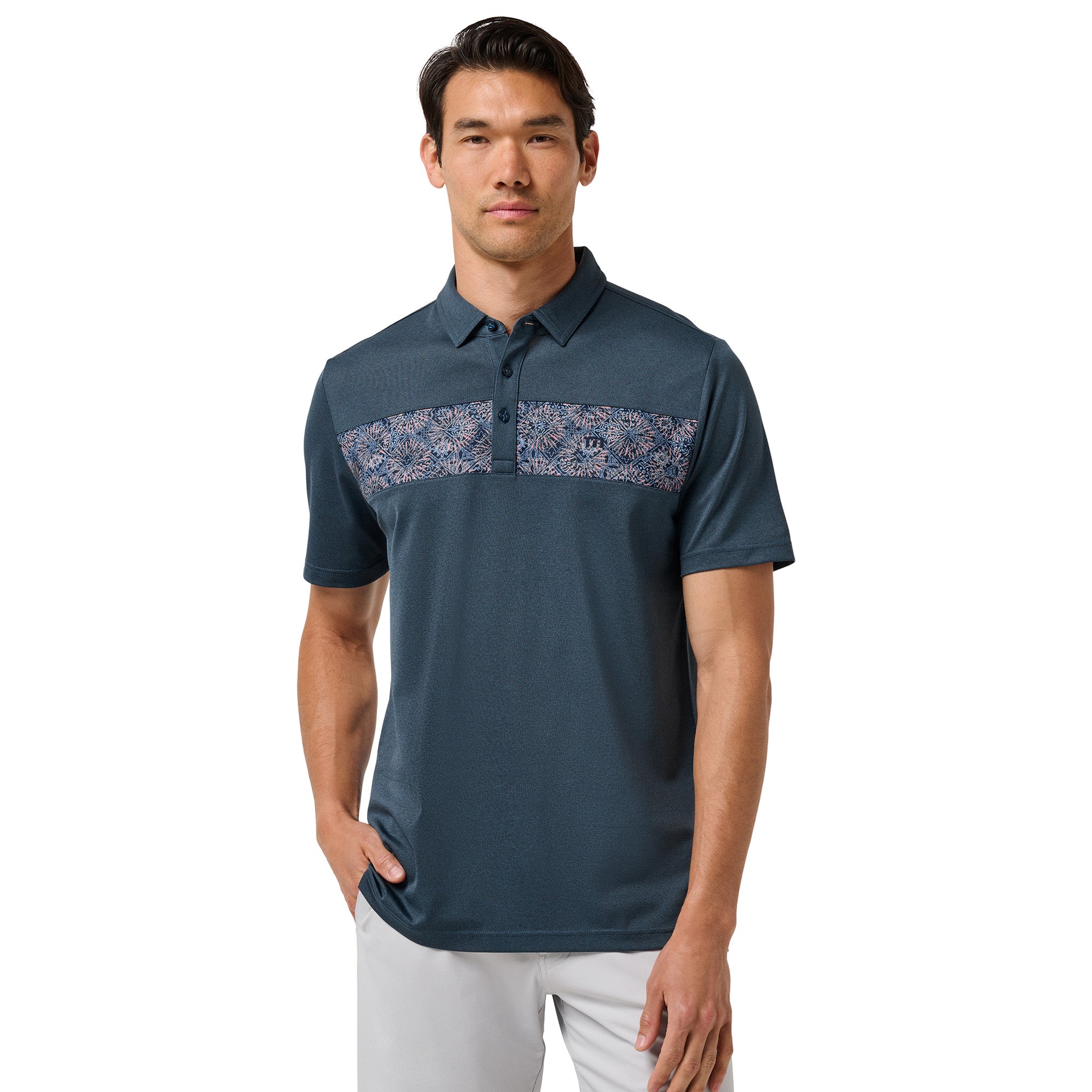 TravisMathew Good Good Acropolis Polo Shirt - Mood Indigo/Vintage ...