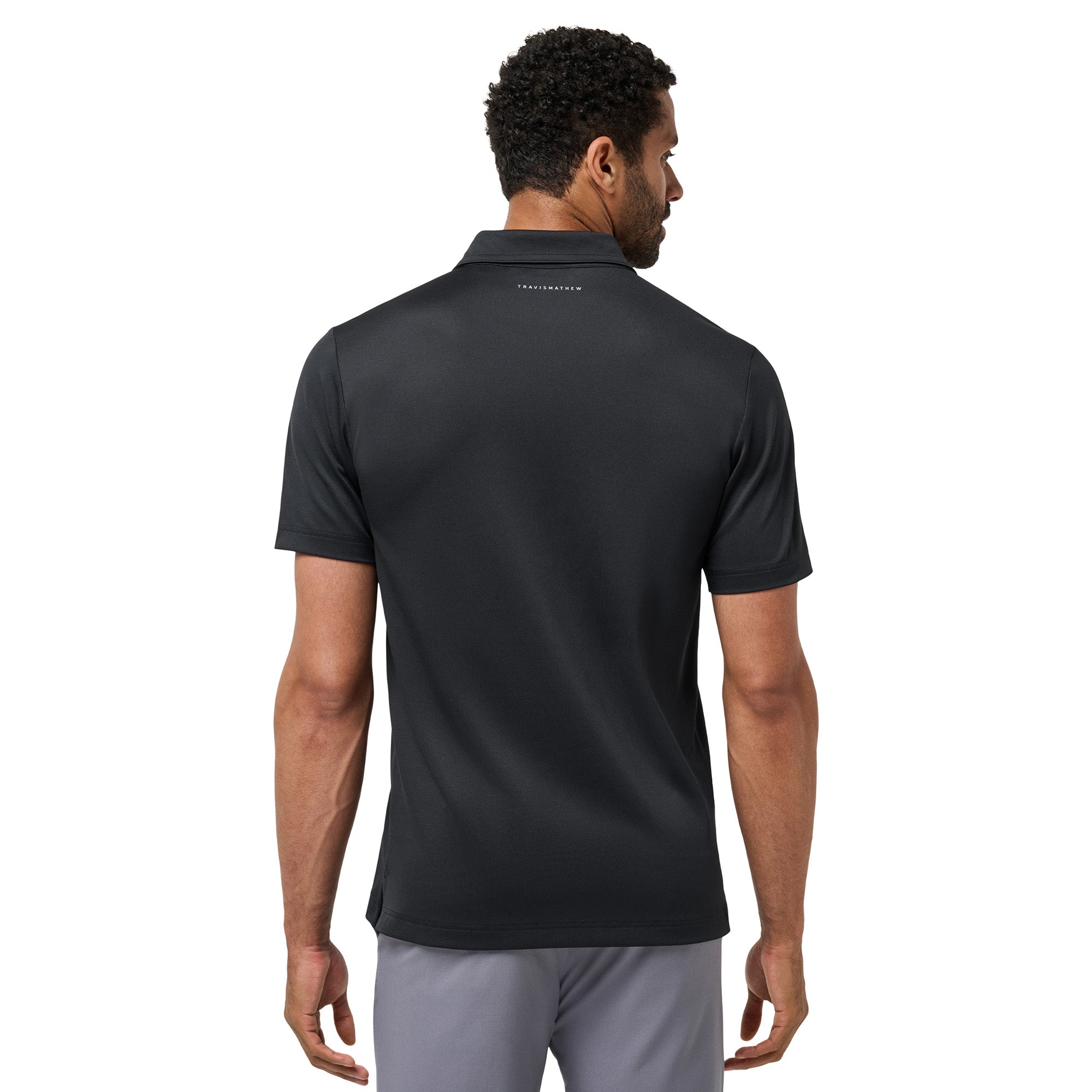TravisMathew Good Good Polo Shirt - Black/Damson - A40123-Q0634 ...