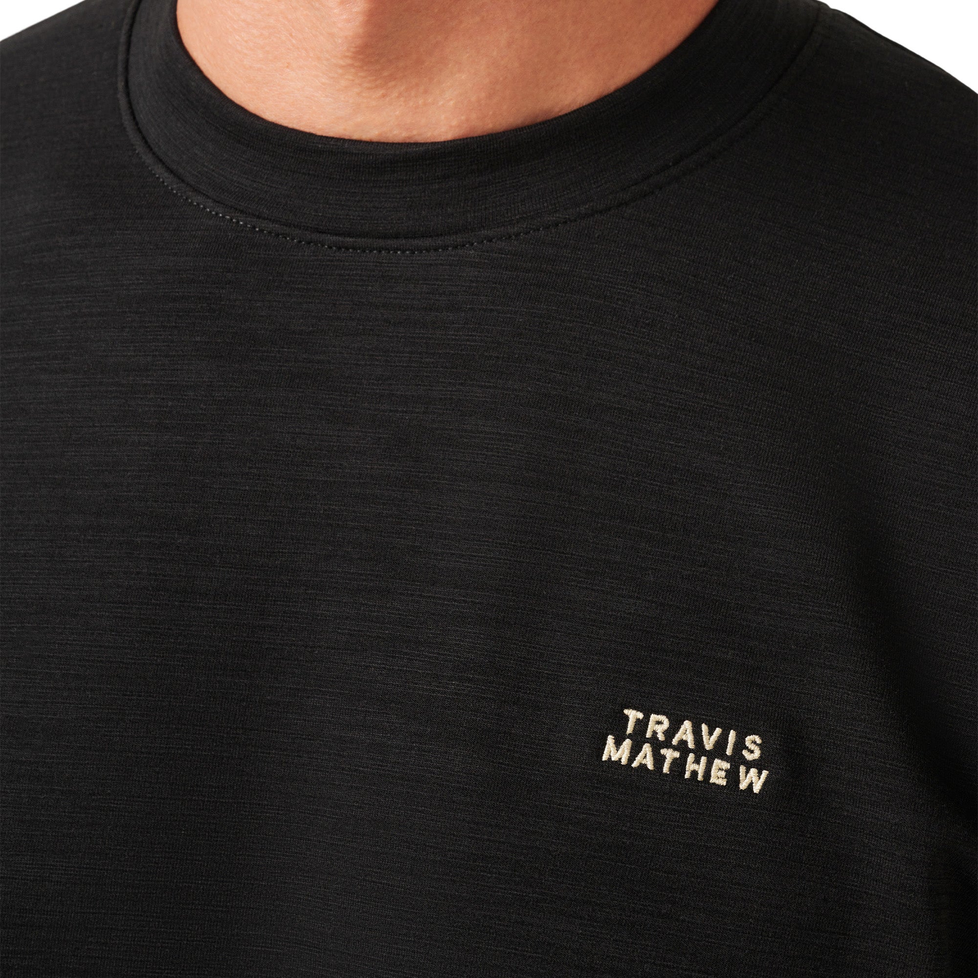TravisMathew Man About Town Crew Neck - Black 0BLK - A40256-0BLK ...