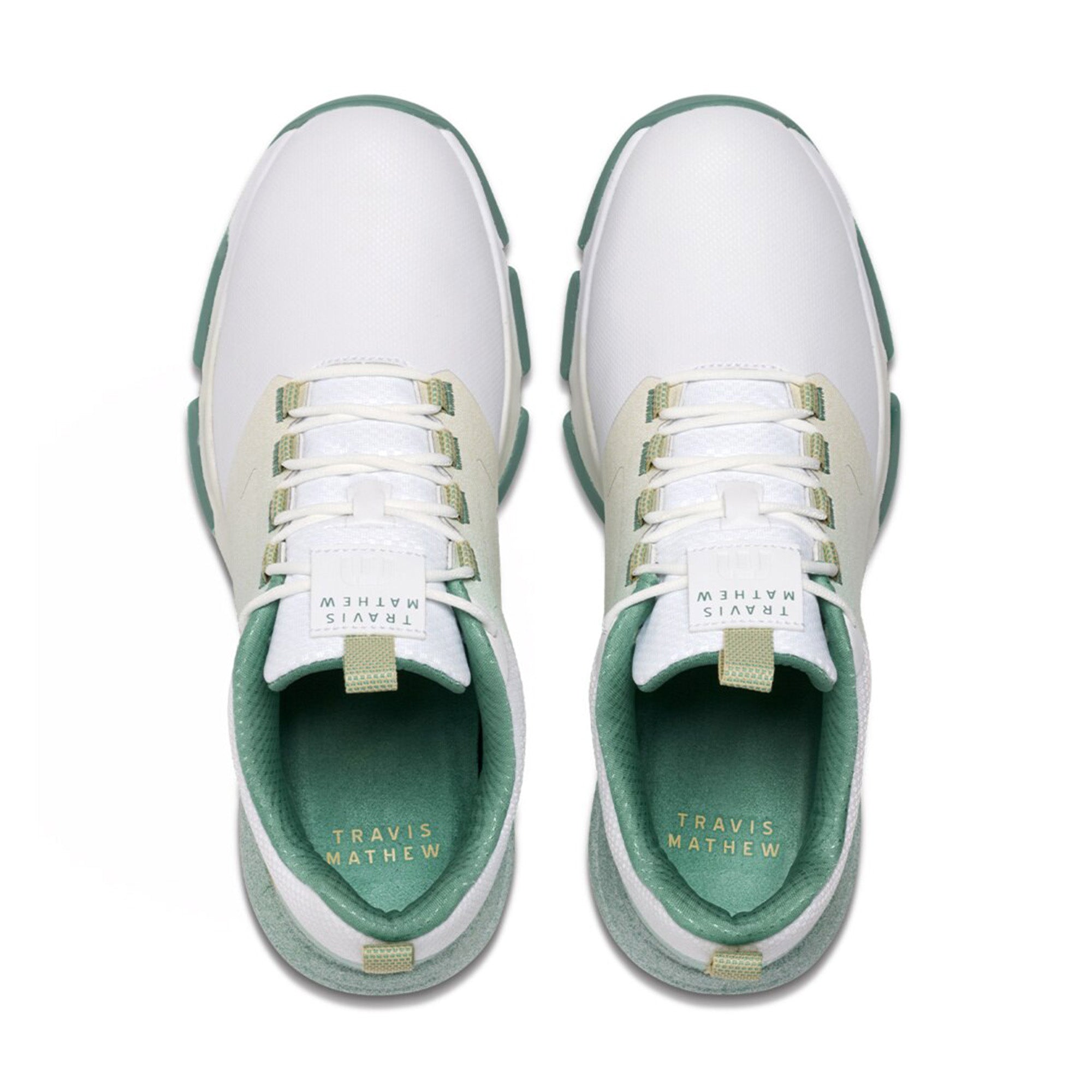 TravisMathew The Ringer 2.0 Golf Shoes - White/Green - 1MAA564-1WGN ...