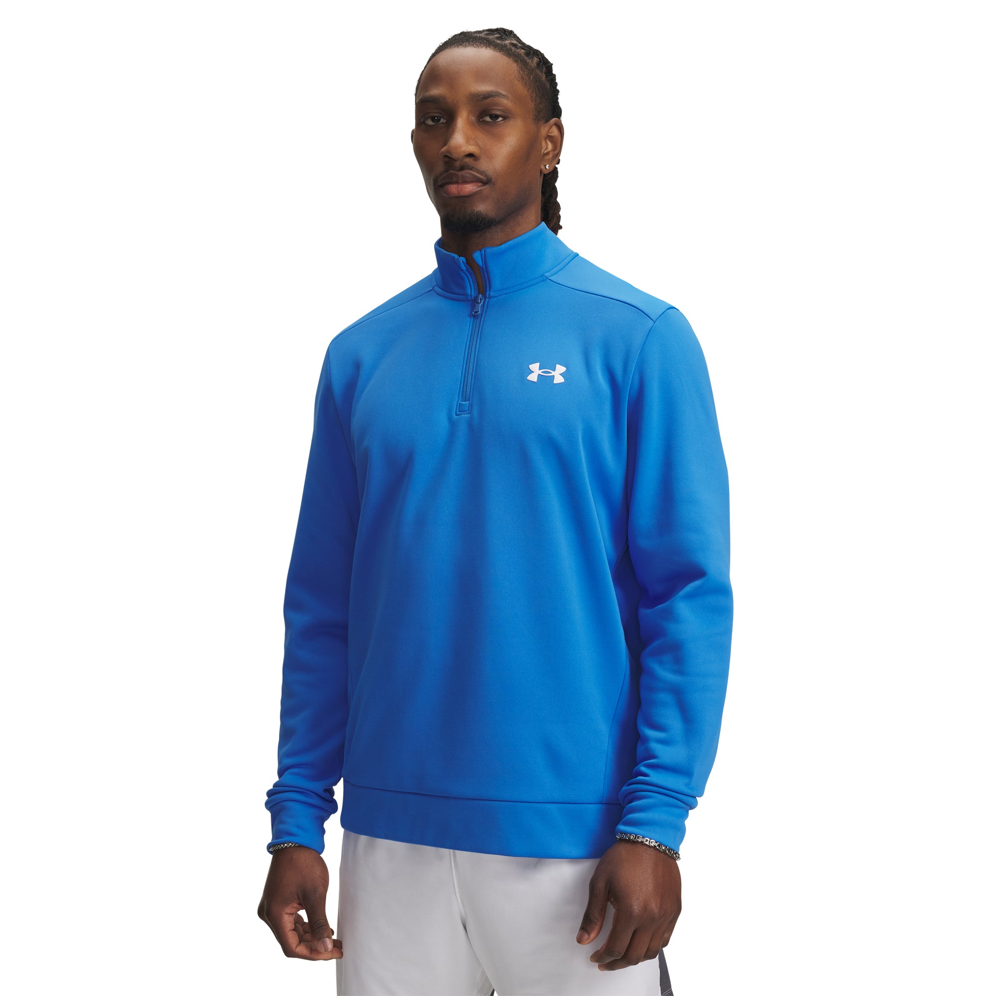 Under Armour Golf Armour Fleece 1/4 Zip - Blue Atlantis/White 402 ...