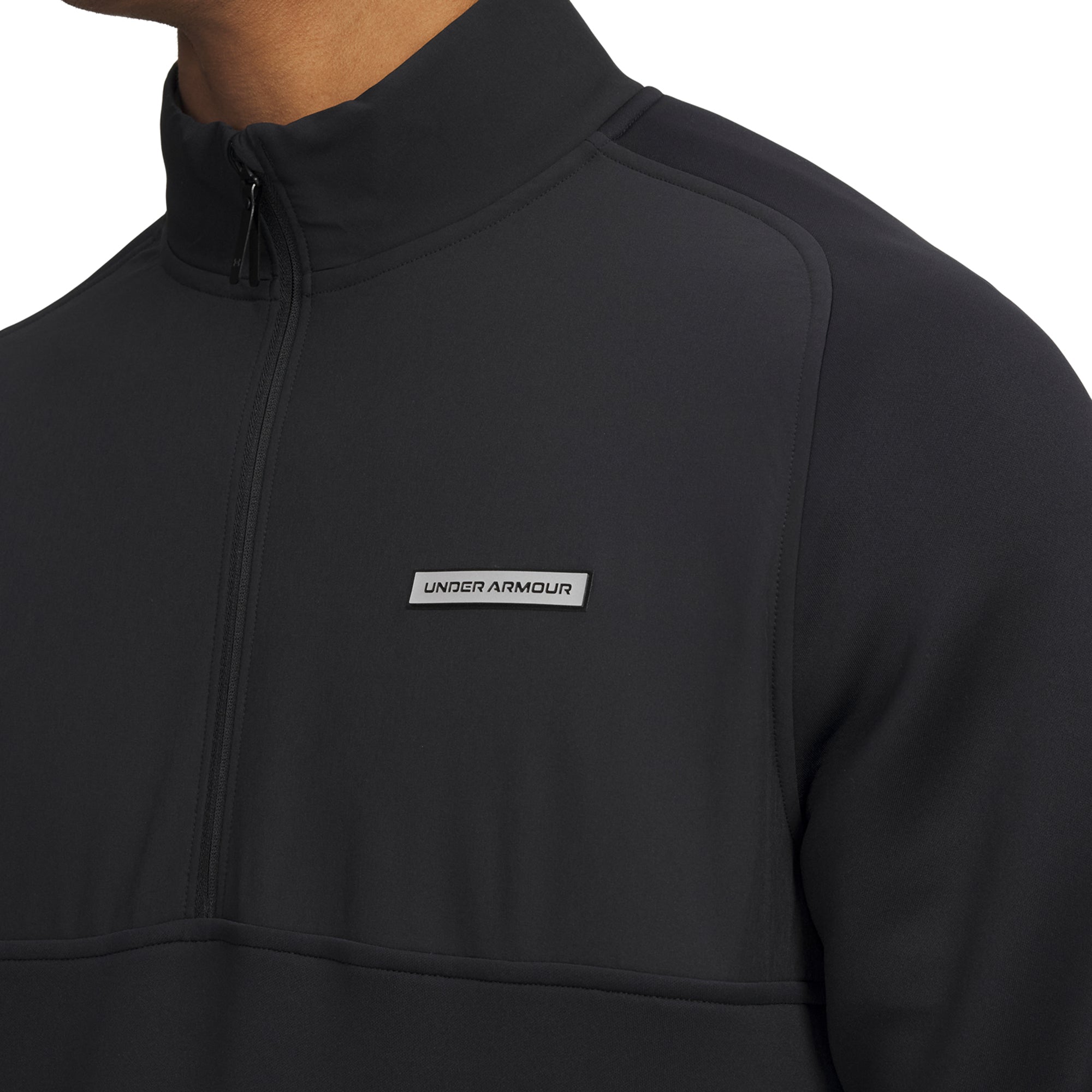 Under Armour Golf Drive Pro Hybrid 1/4 Zip Midlayer - Black 001 ...