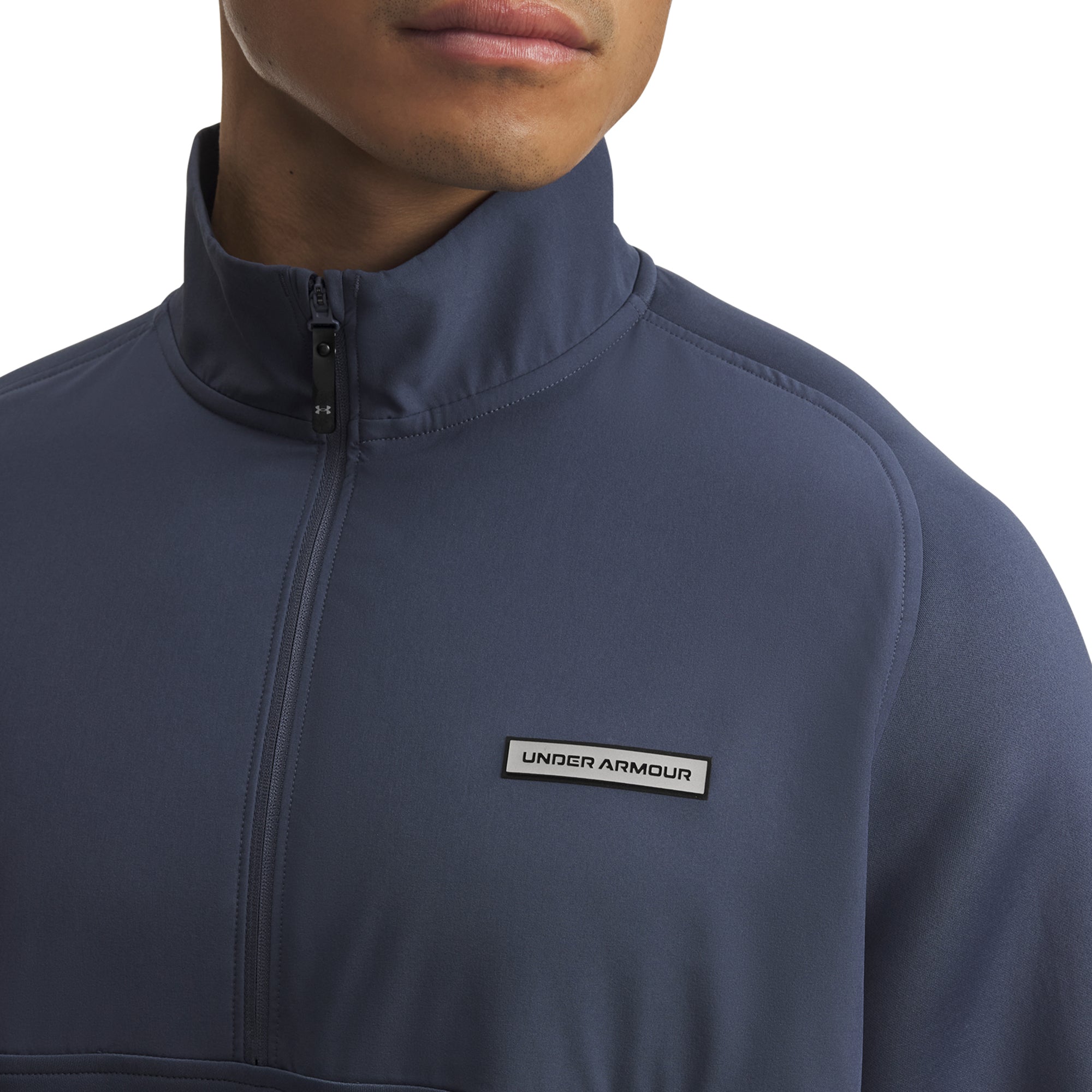 Under Armour Golf Drive Pro Hybrid 1/4 Zip Midlayer - Downpour Grey ...
