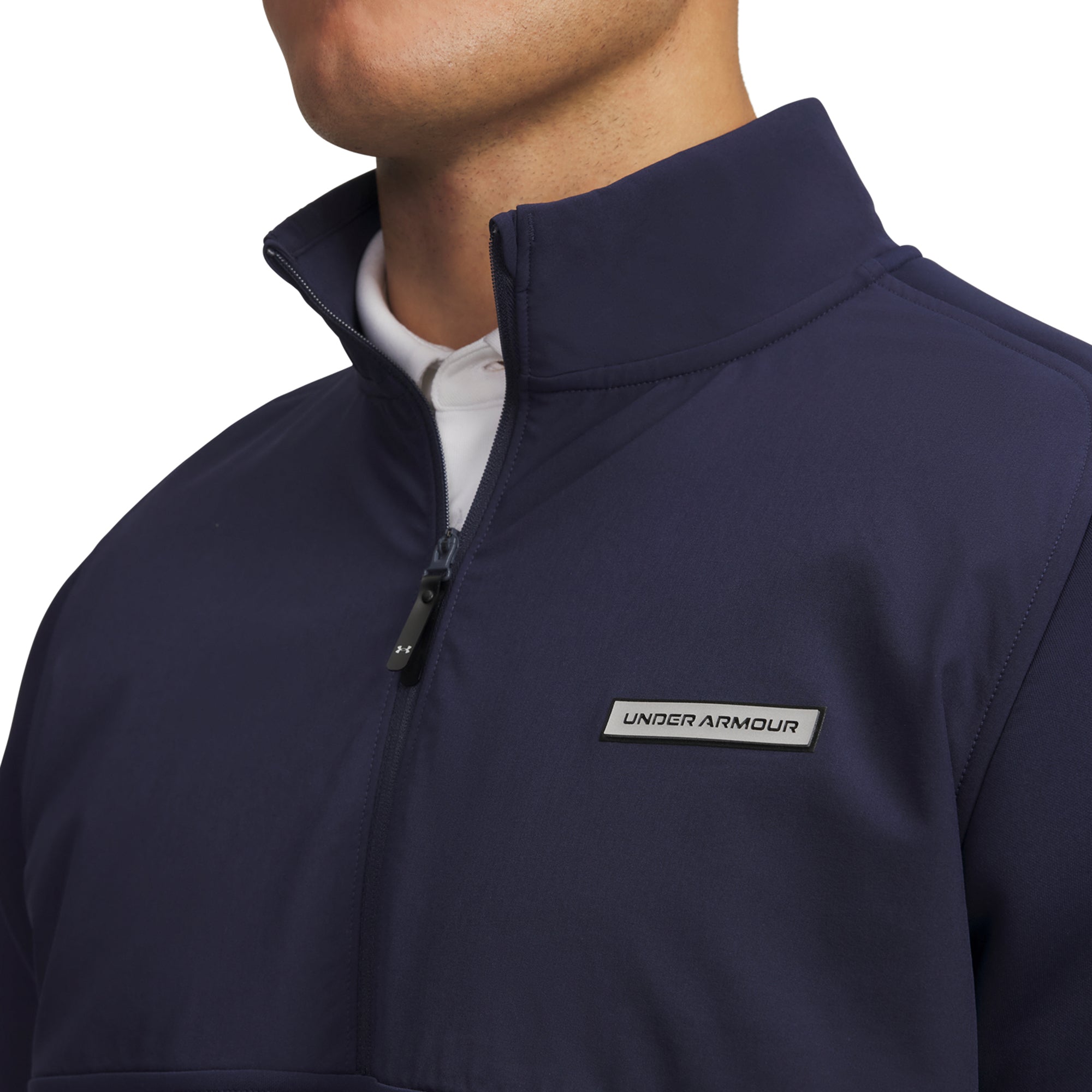 Under Armour Golf Drive Pro Hybrid 1/4 Zip Midlayer - Midnight Navy ...