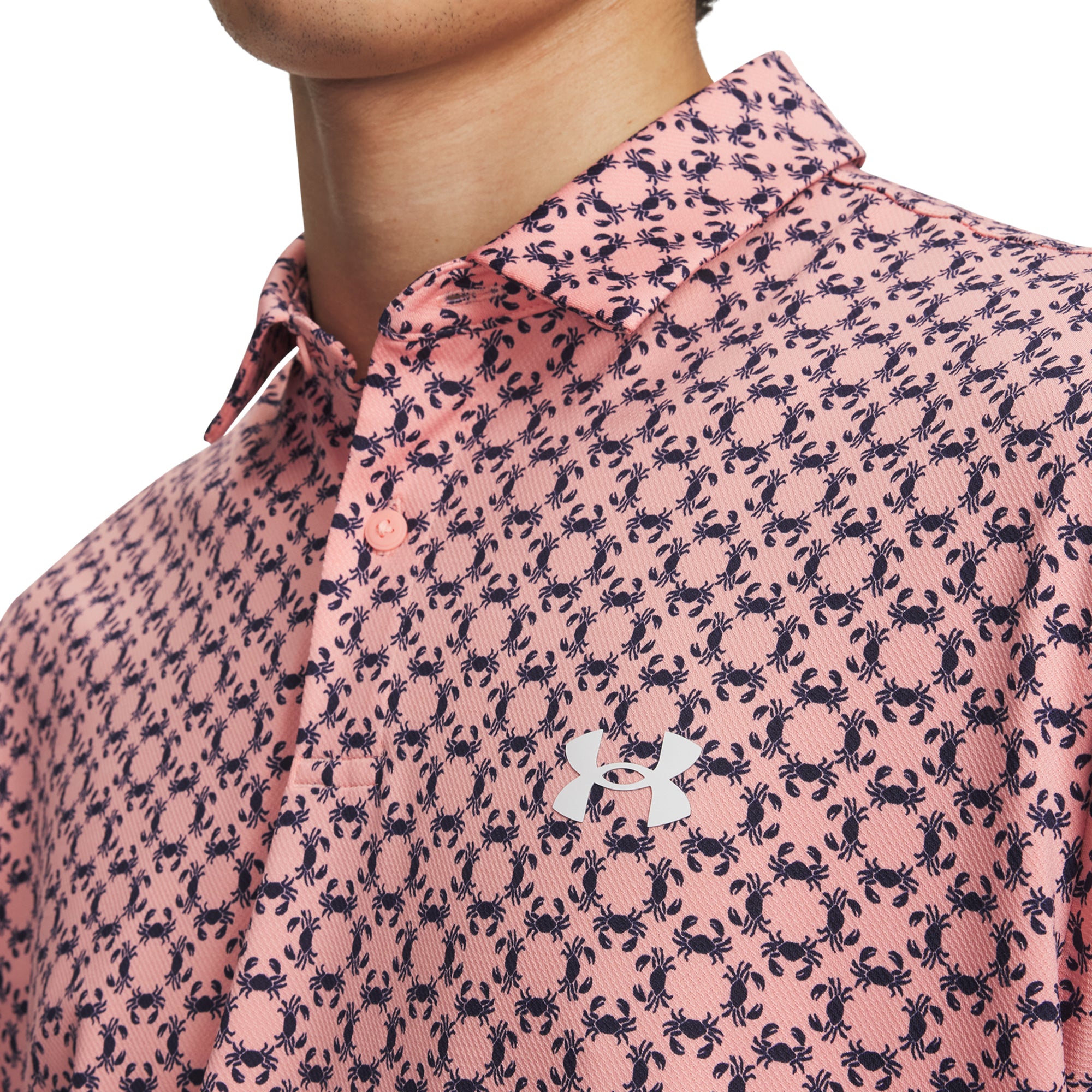 Under Armour Golf Matchplay Printed Shirt - 6009800-604 - Posh Pink ...