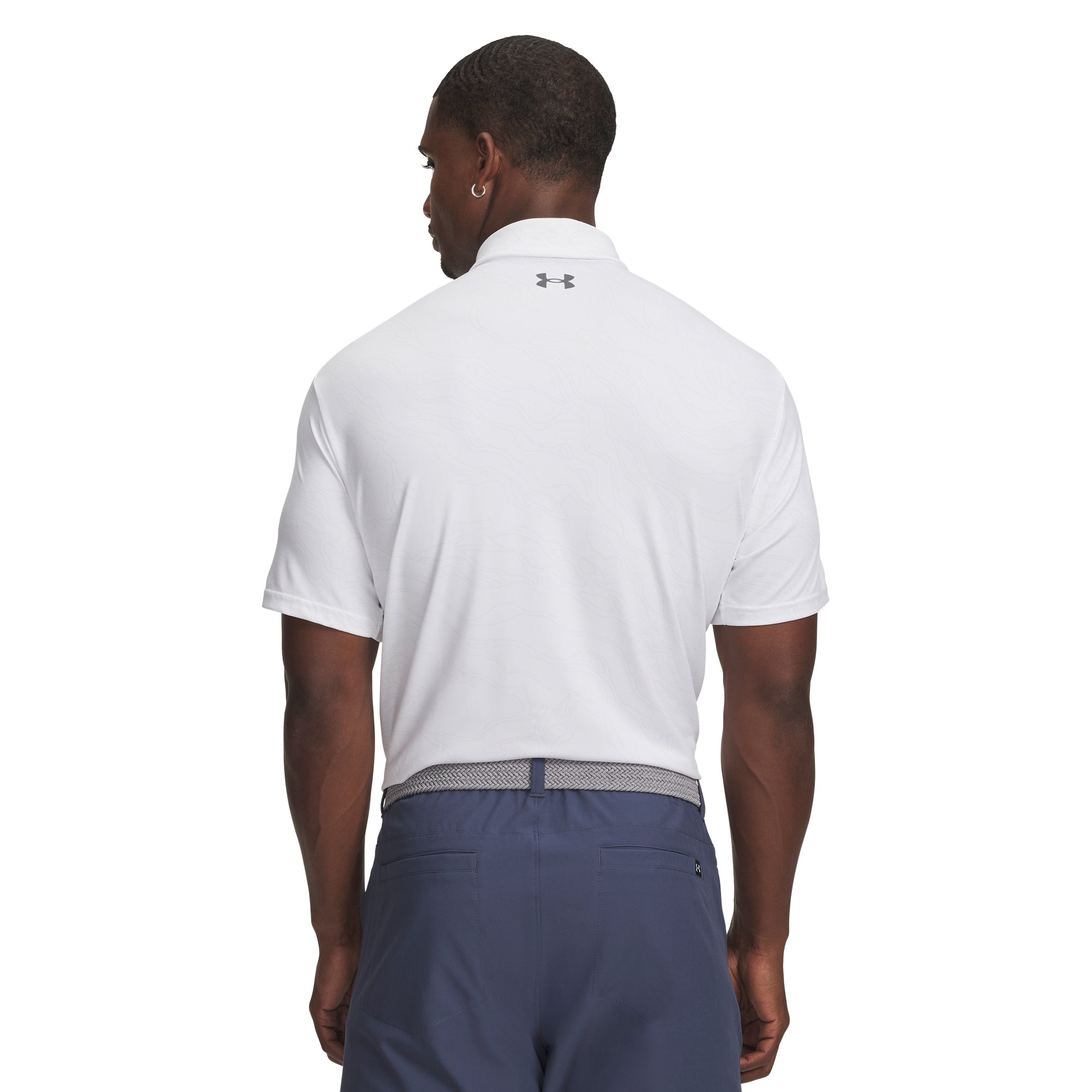 Under Armour Golf Playoff 3.0 Printed Shirt - White/Distant Grey ...