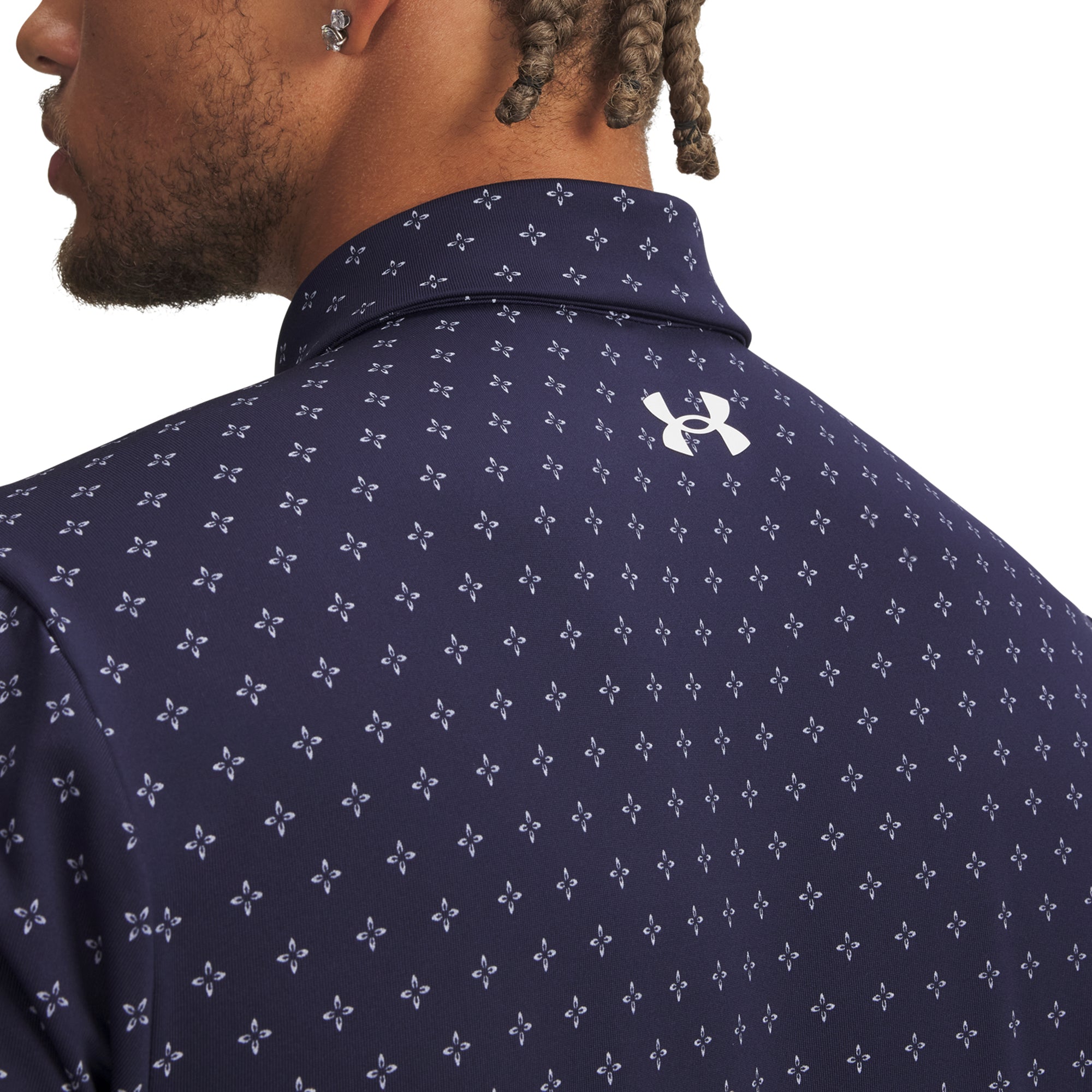 Under Armour Golf Playoff 3.0 Printed Shirt - Midnight Navy Downpour ...