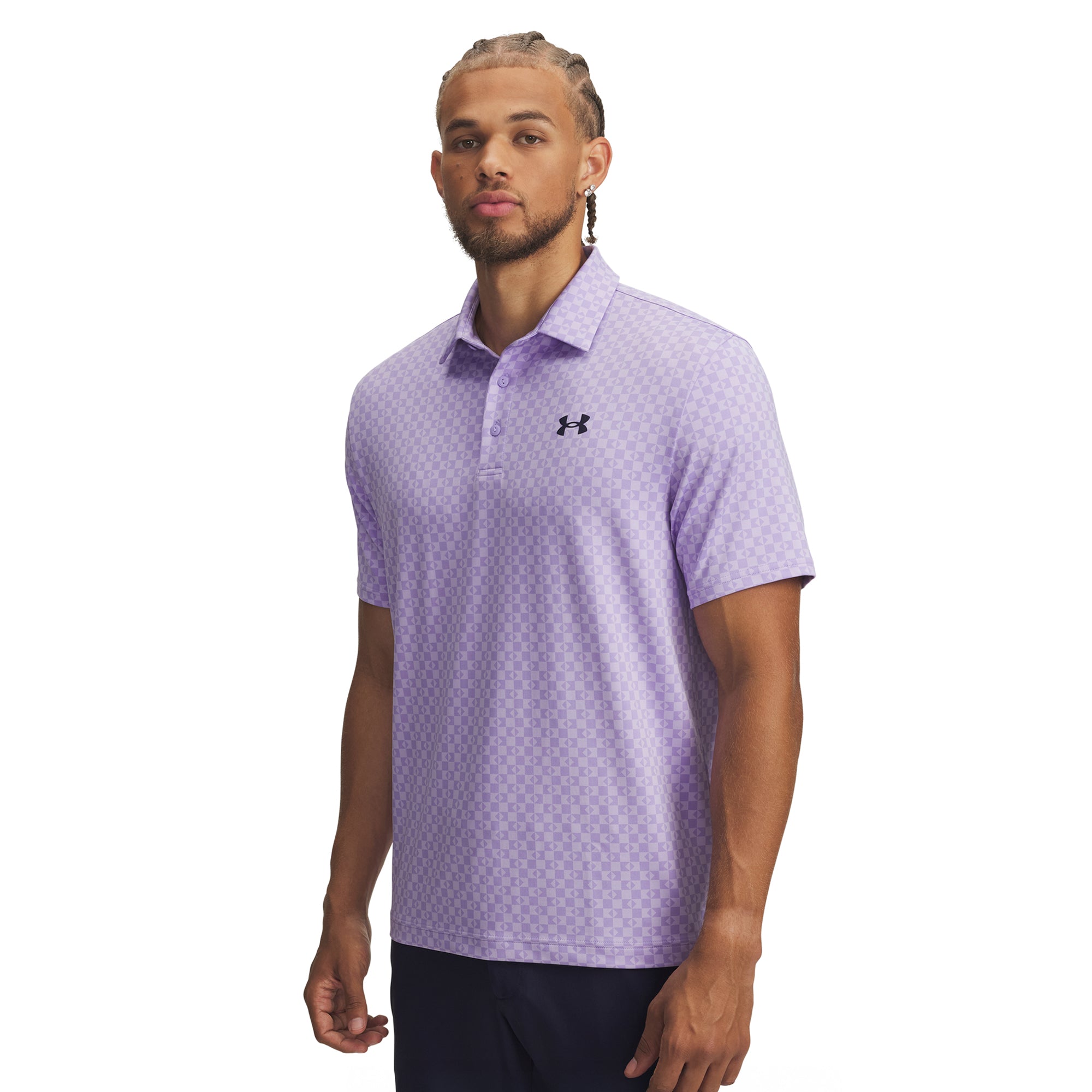 Under Armour Golf Playoff 3.0 Printed Shirt - Transparent/White 538 ...