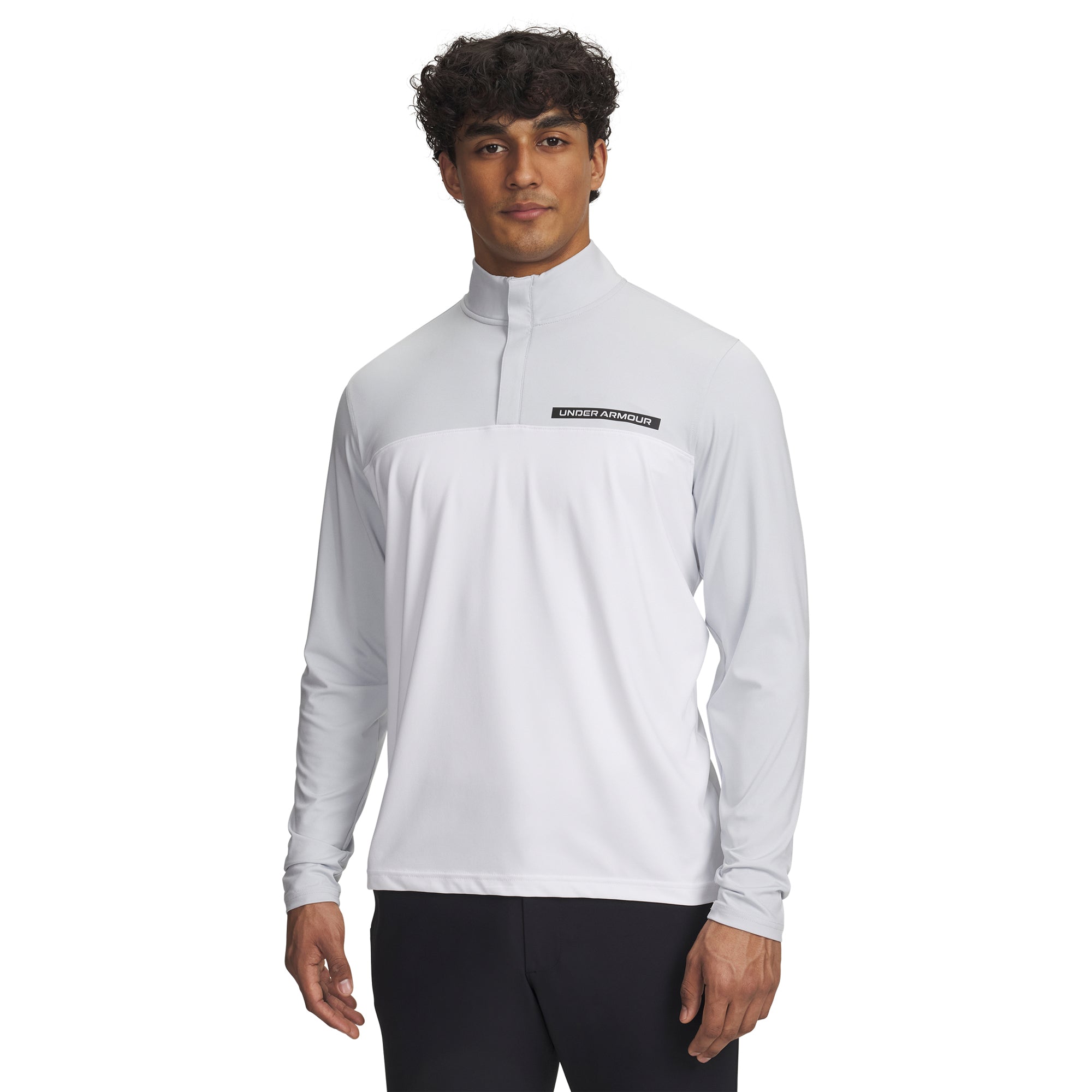 Under Armour Golf T2G 1/4 Zip - Halo Grey/Black/White 014 - 1389878-014 ...