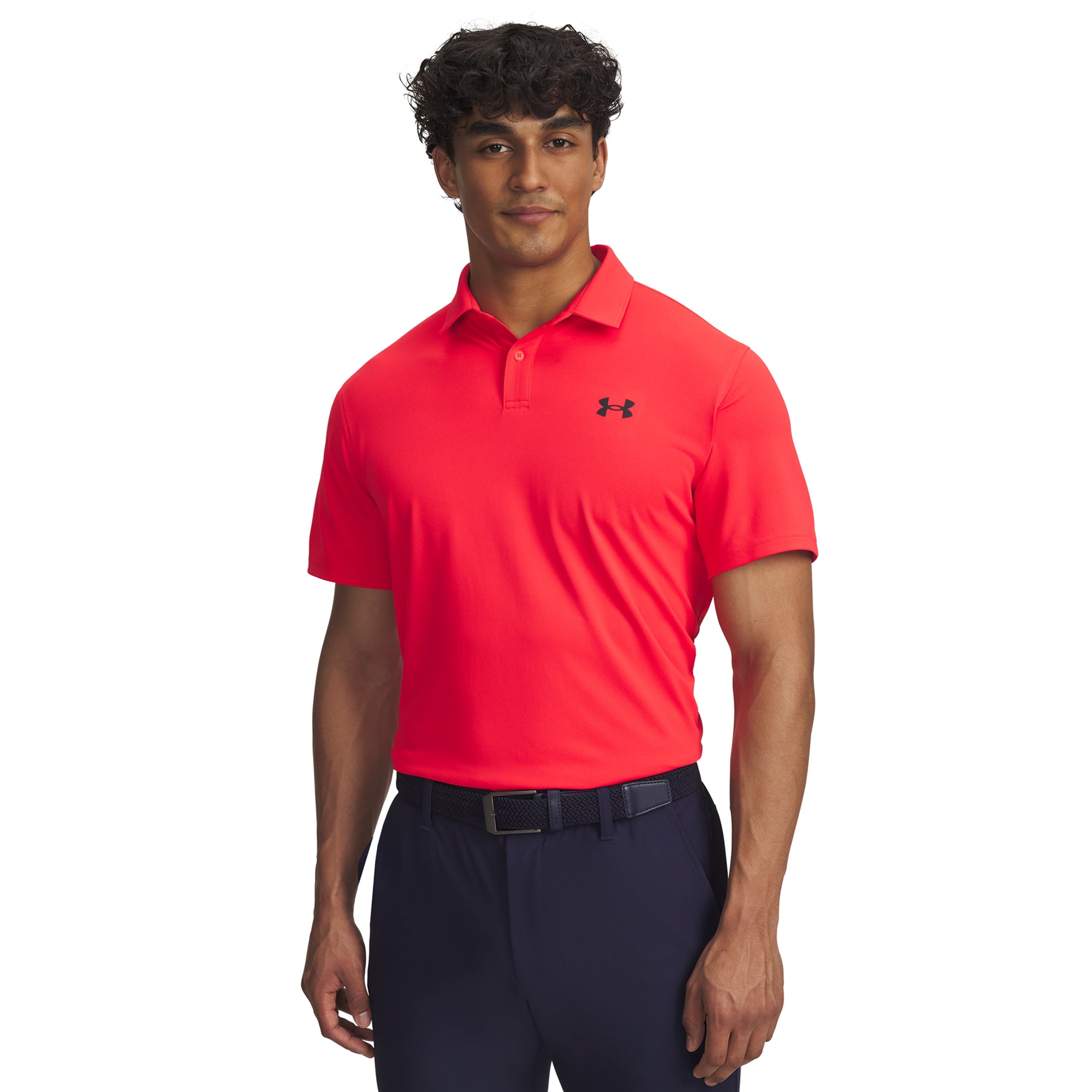 Under Armour Golf T2G Pique Shirt - Racer Red/Black 713 - 1390123-713 ...