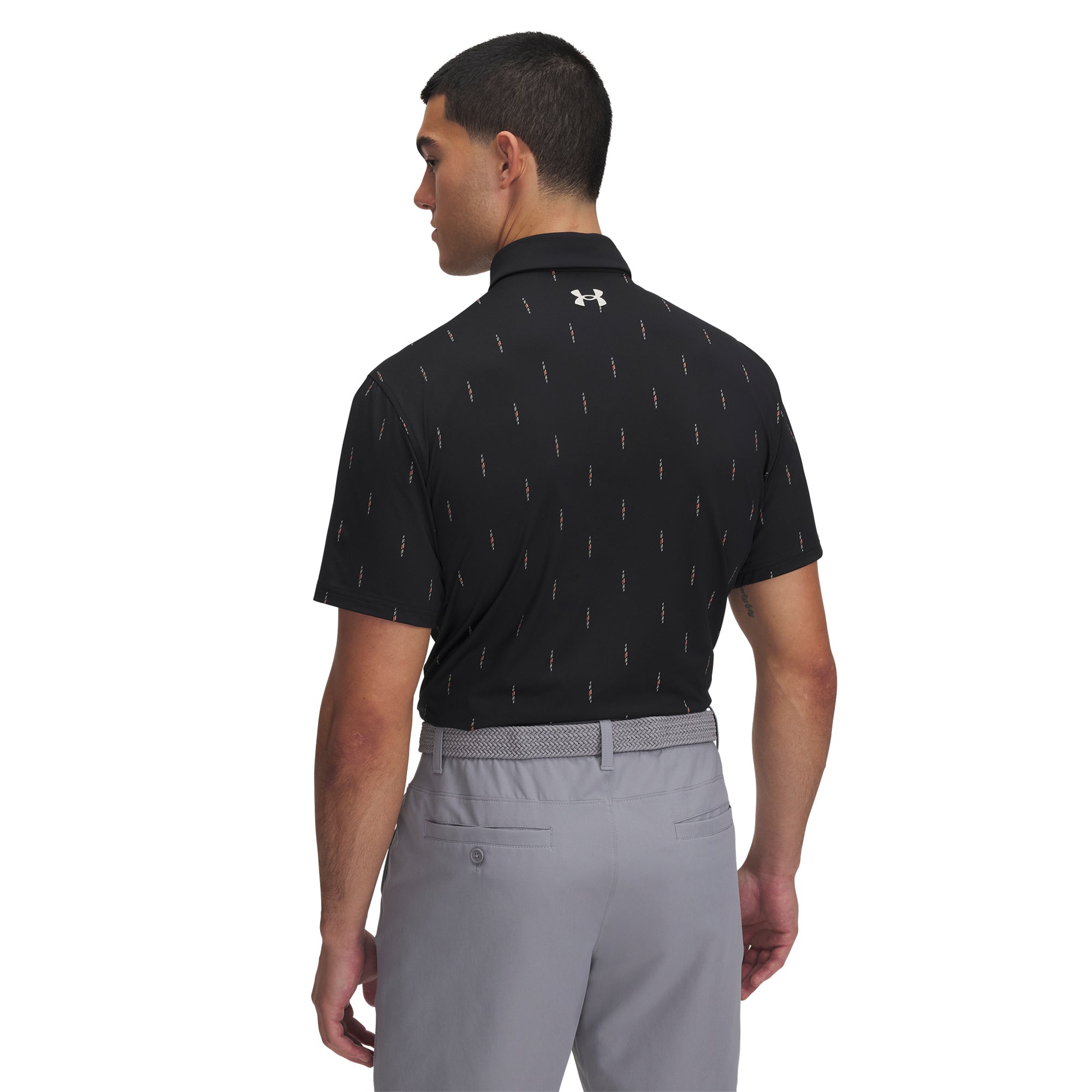 Under Armour Golf T2G Printed Shirt - Black/Summit White 003 - 1383715 ...