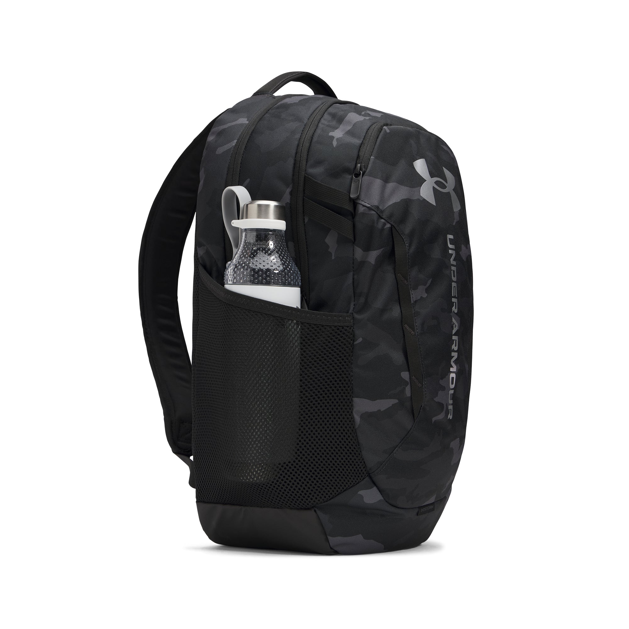 Under Armour Hustle 6.0 Backpack - Black/Metalic Silver 007 - 1384672 ...