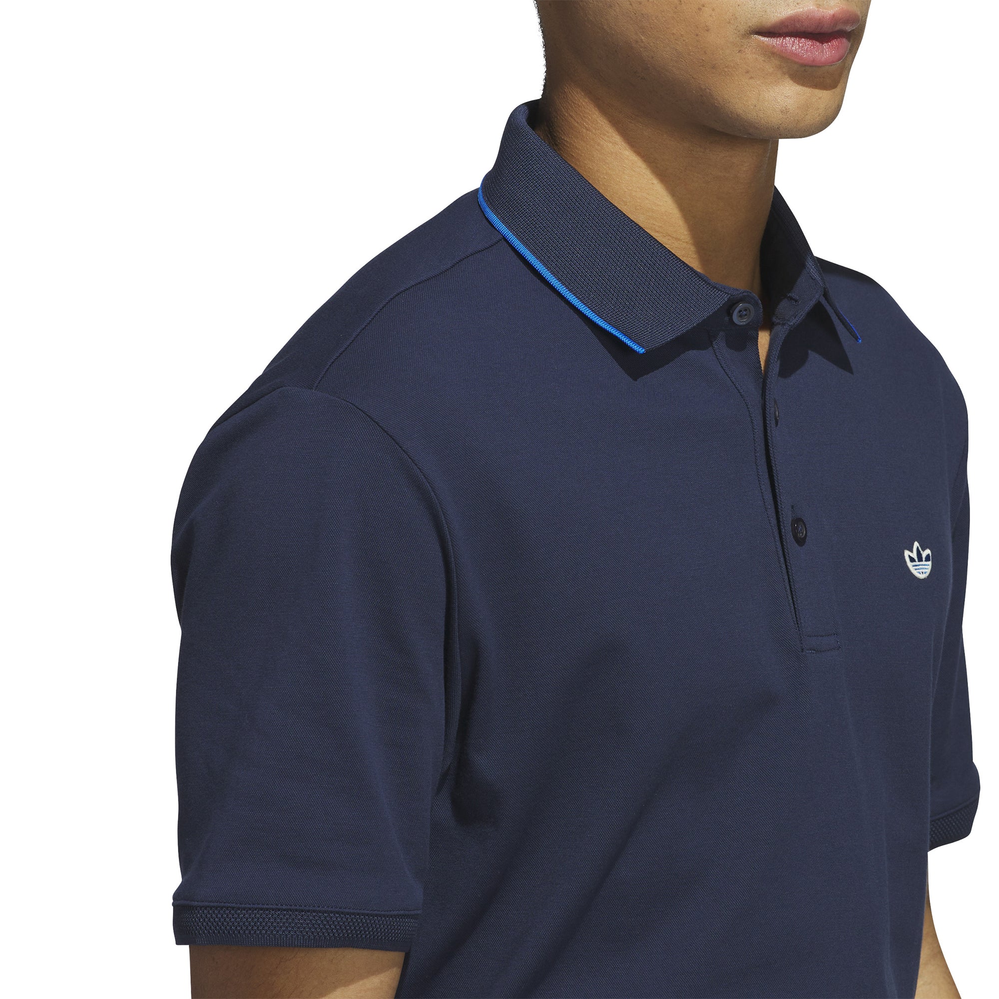 adidas Golf Originals Twistknit Trefoil Shirt - Night Indigo - JH3859 ...