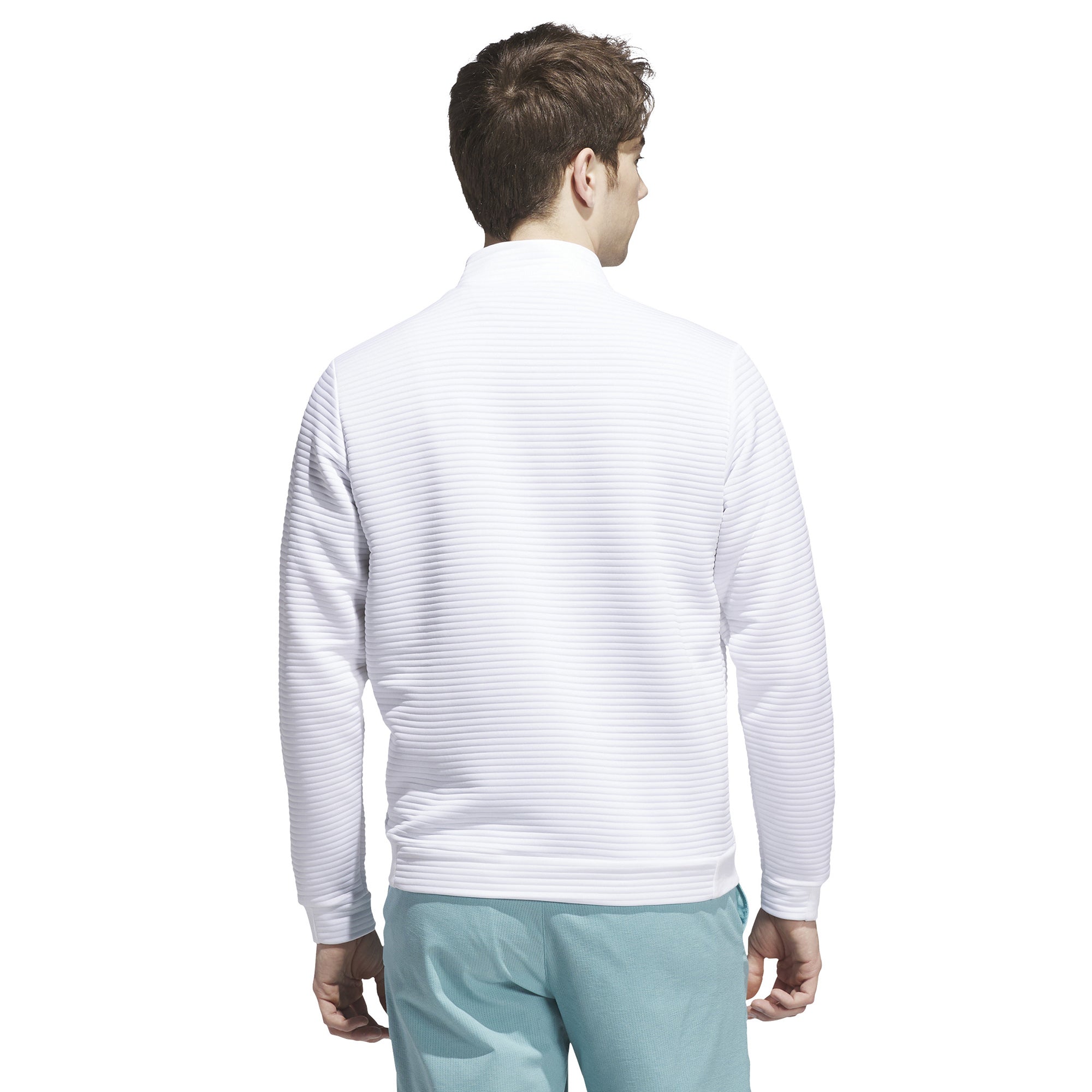 adidas Golf Ultimate365 DWR Textured 1/4 Zip - White - IL0559 - Function18