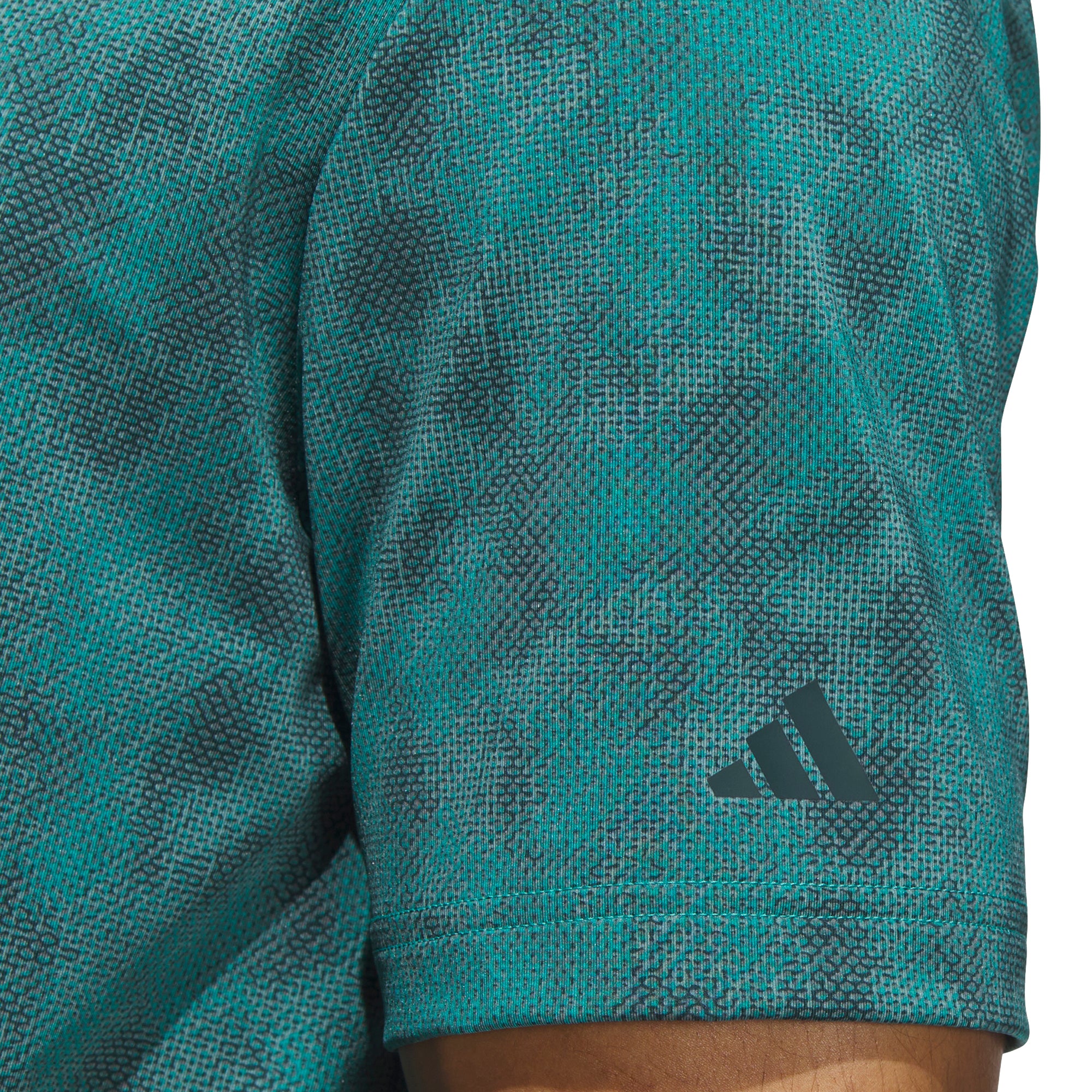 adidas Golf Ultimate365 Textured Print Shirt - Pure Teal/Aurora Ivy ...