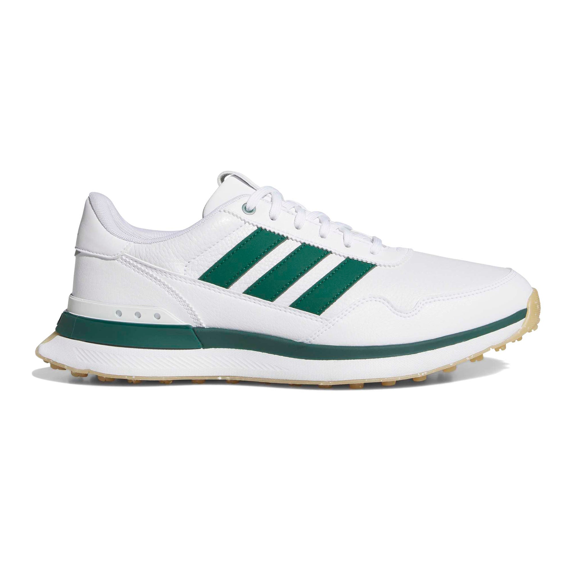 adidas S2G 26 Leather Spikeless Golf Shoes - White/Collegiate Green ...