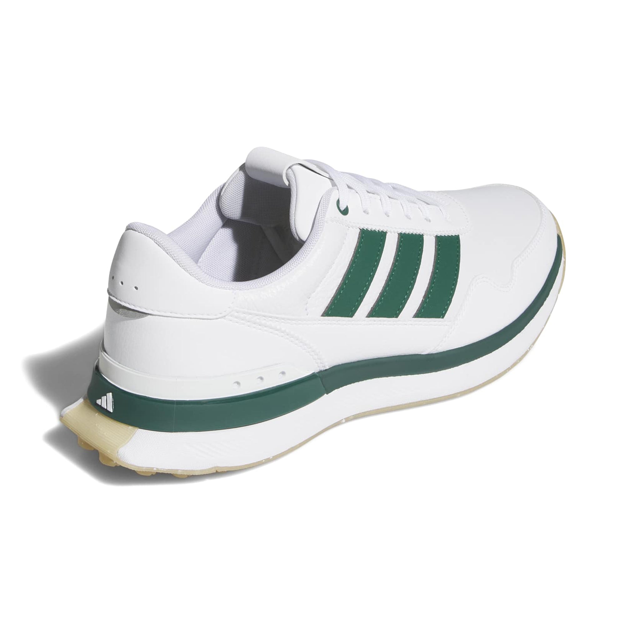 adidas S2G 26 Leather Spikeless Golf Shoes - White/Collegiate Green ...