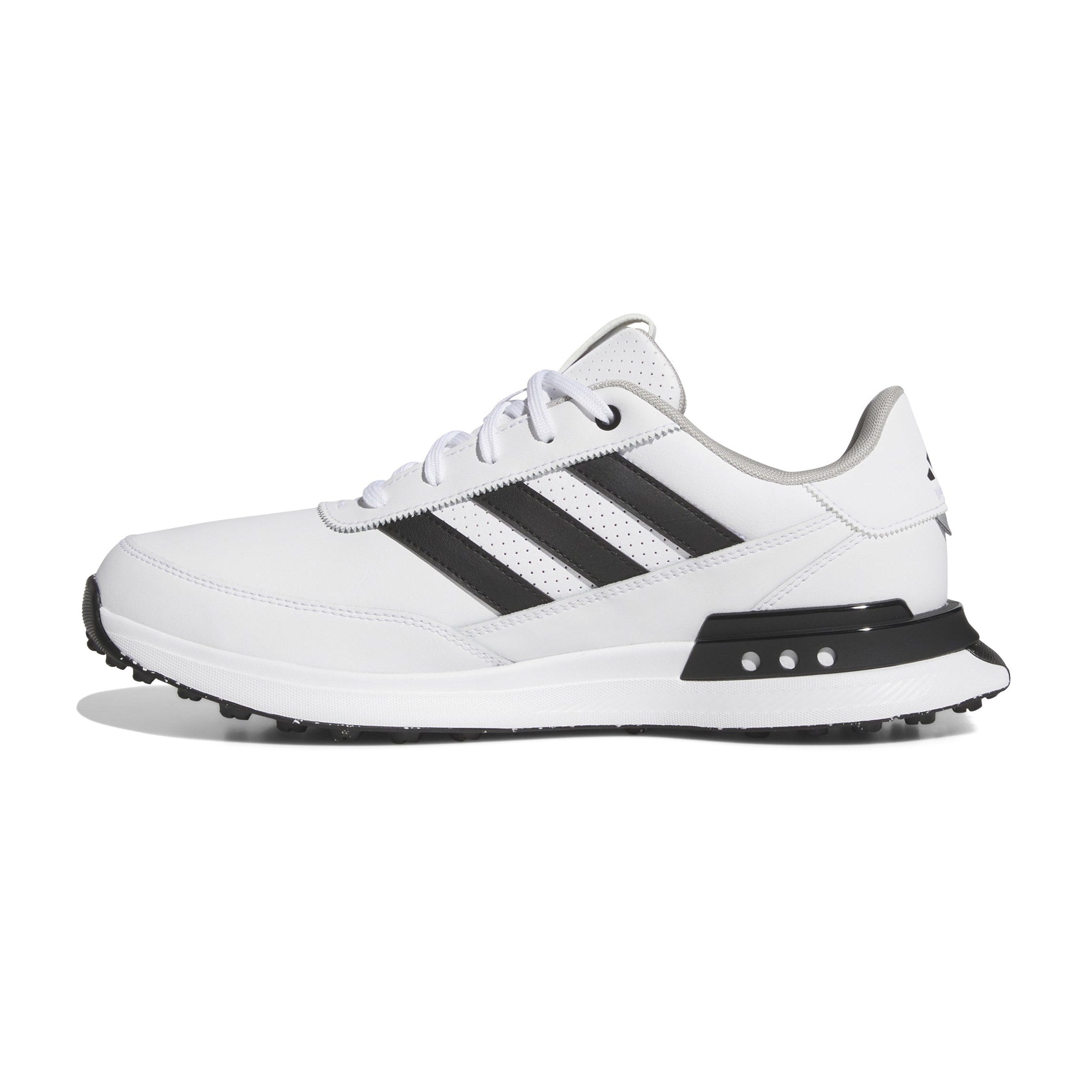 adidas S2G 24 Leather Spikeless Golf Shoes - White/Black/Grey Two ...