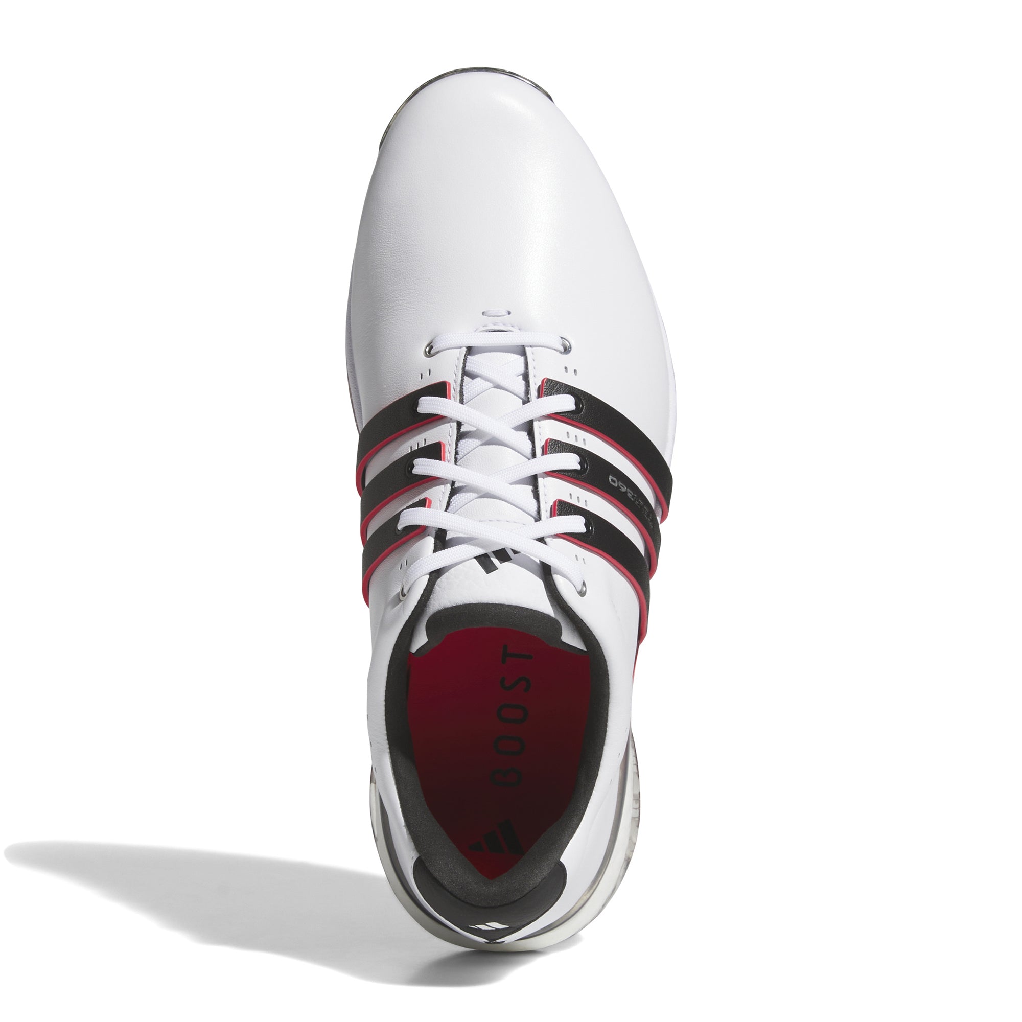 adidas Tour360 25 Spikeless WD Golf Shoes - White/Core Black/Lucid Red ...