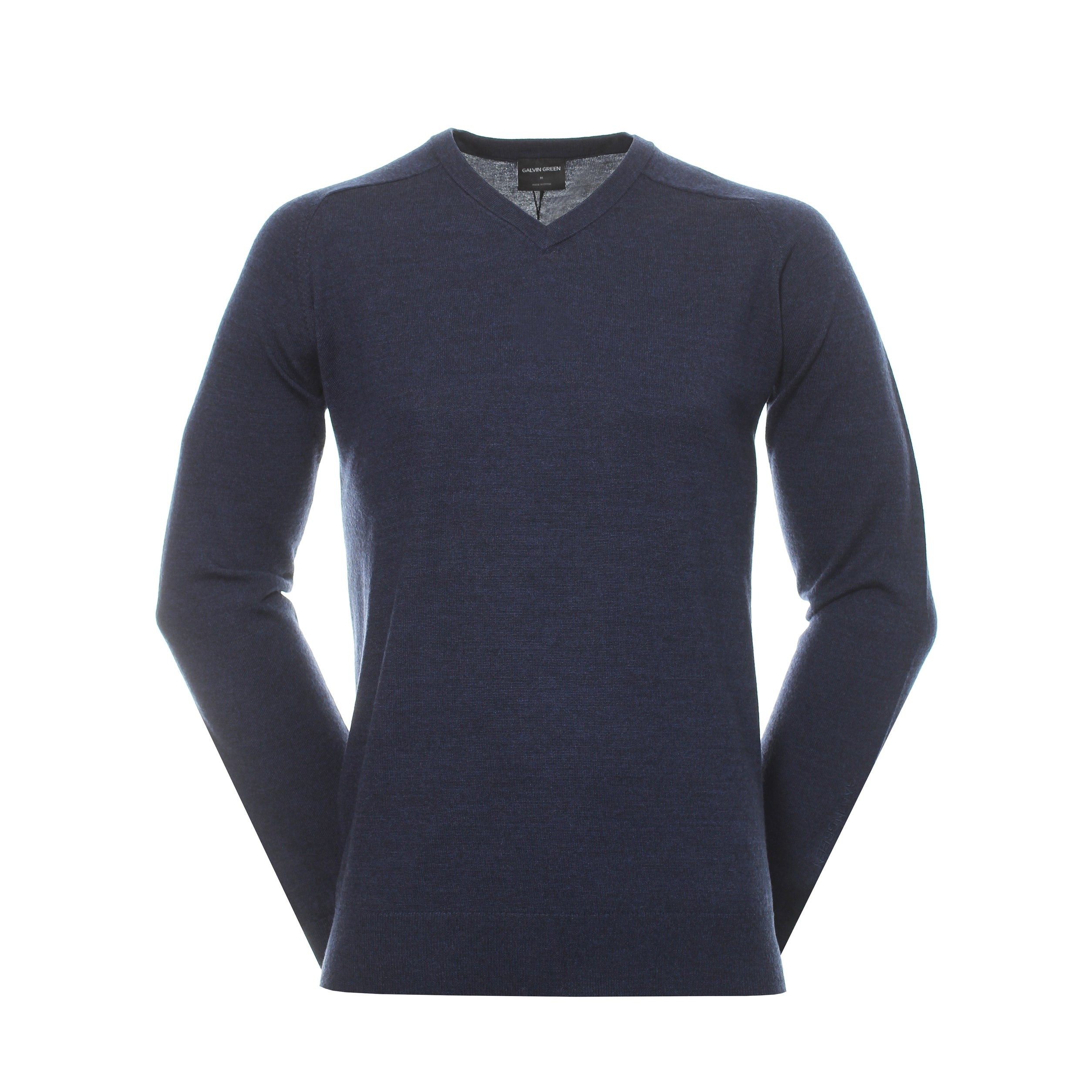 Galvin Green Carl V-Neck Sweater Navy Melange 9111 & Function18