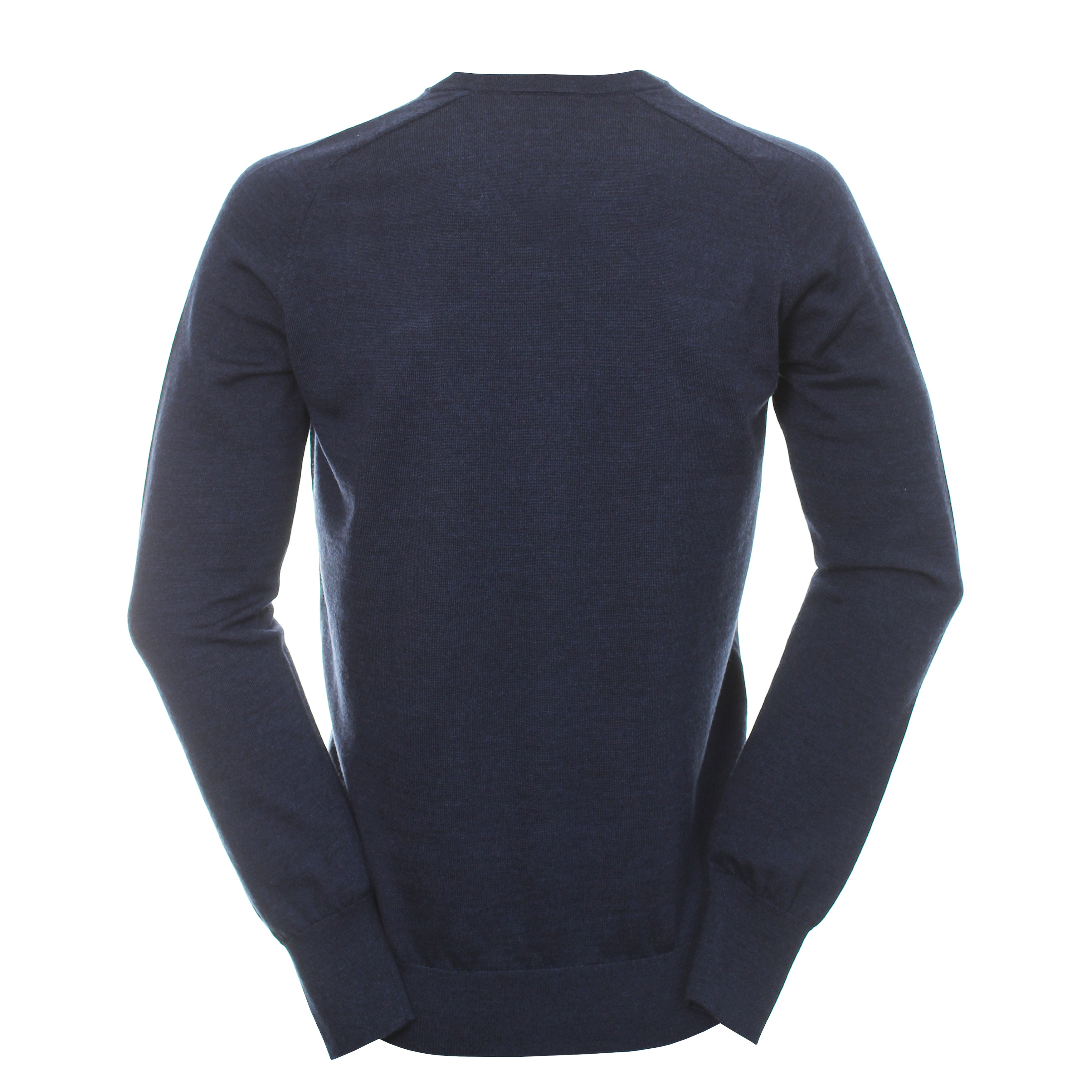 Galvin Green Carl V-Neck Sweater - Navy Melange 9111 - Carl-33/9111 ...