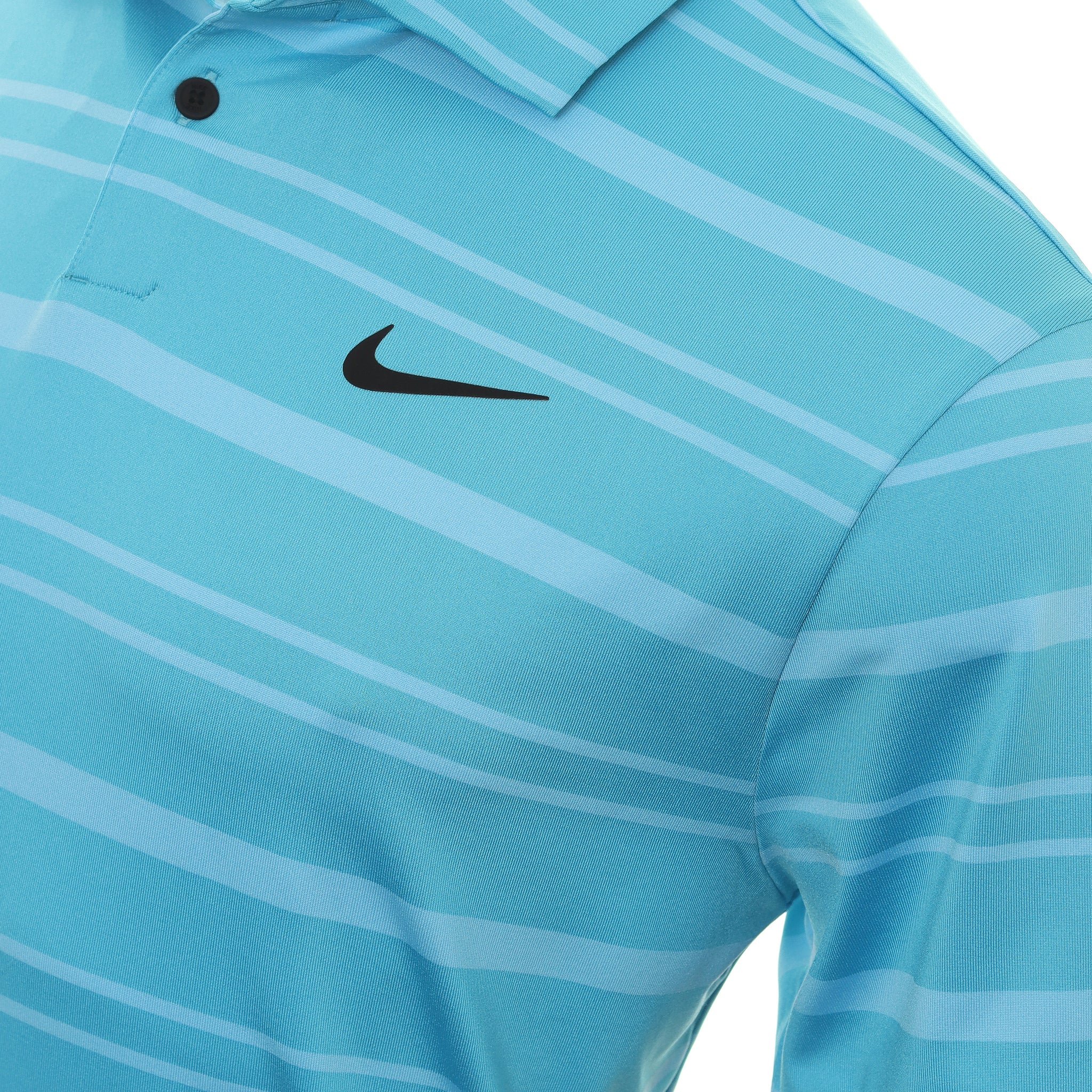 Nike Golf Dri-Fit Tour Stripe Shirt DR5300 Baltic Blue 416 | Function18 | Restrictedgs