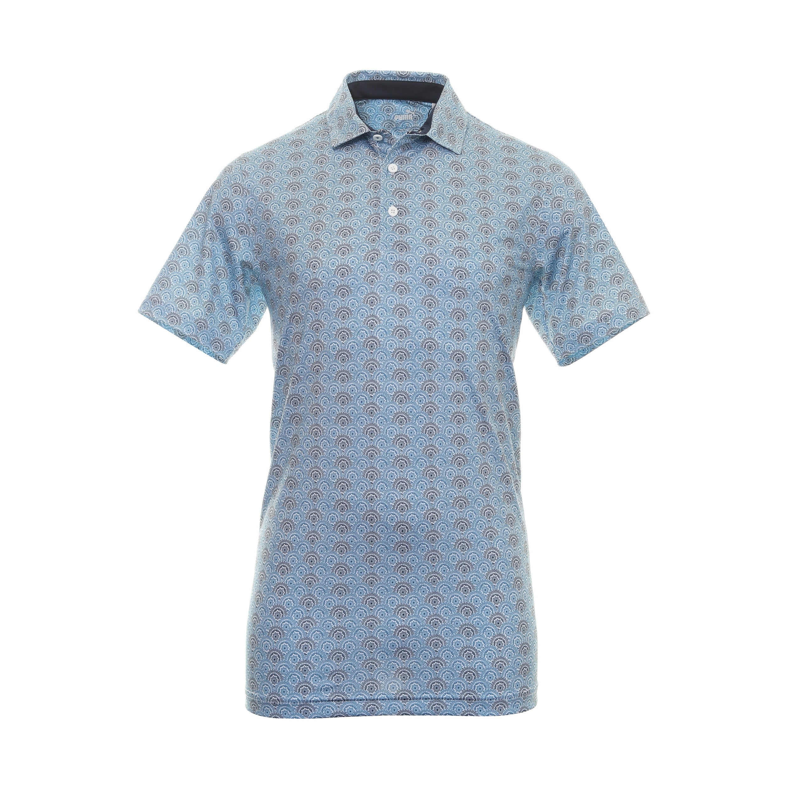 Puma Golf Dreamer Polo Shirt - Navy Blazer/Lake Blue 02 - 537461-02 ...