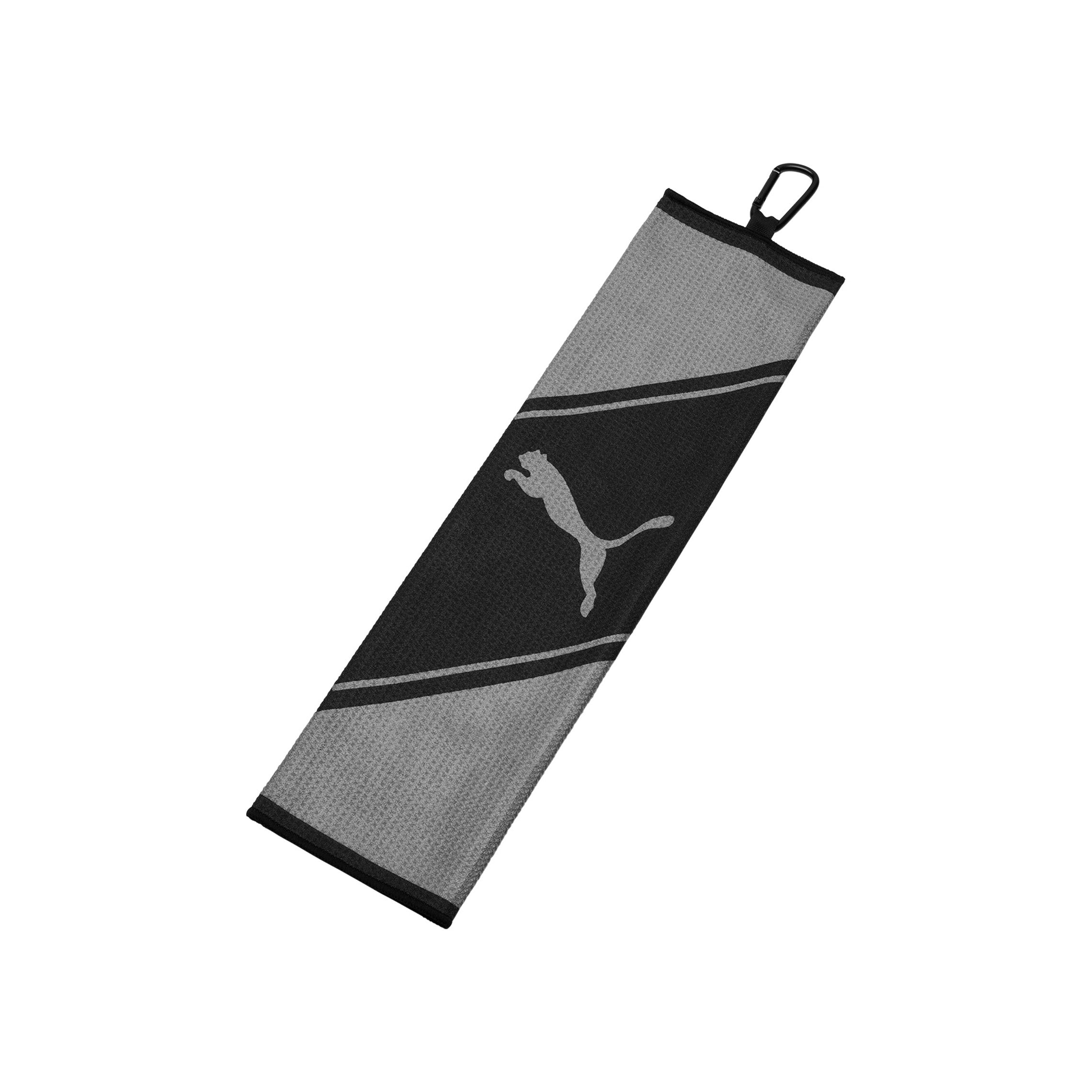 Puma Golf Microfibre Tri-Fold Towel 054338 Puma Black Quiet Shade 01 ...