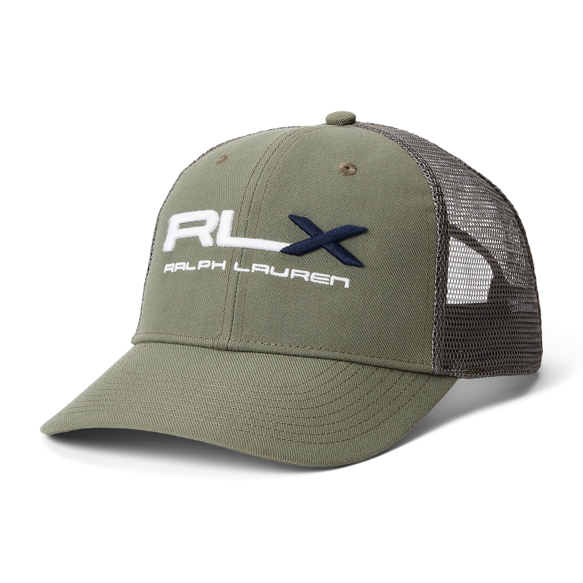 RLX Ralph Lauren High Crown Trucker Cap 785863012 Fossil Green 004 ...